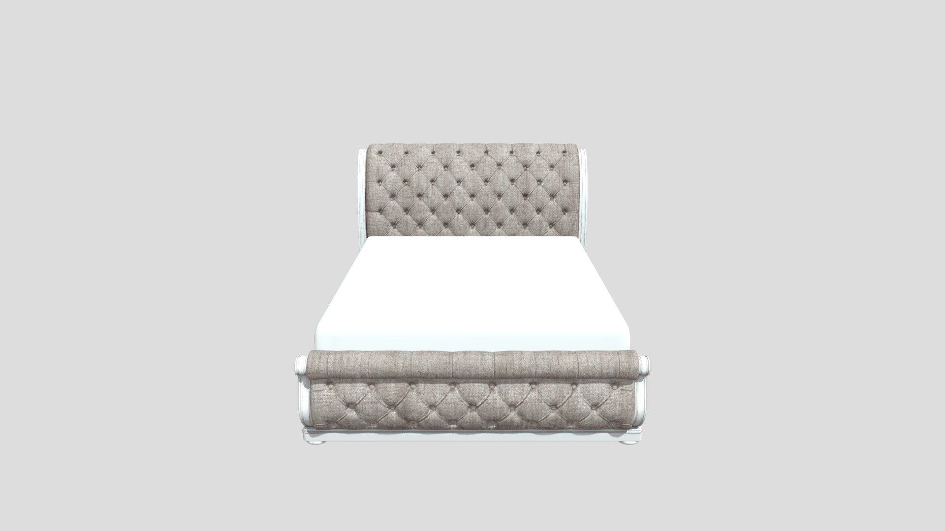 fabric & wood cot - 3D model by Krithikahari [988a1f8] - Sketchfab