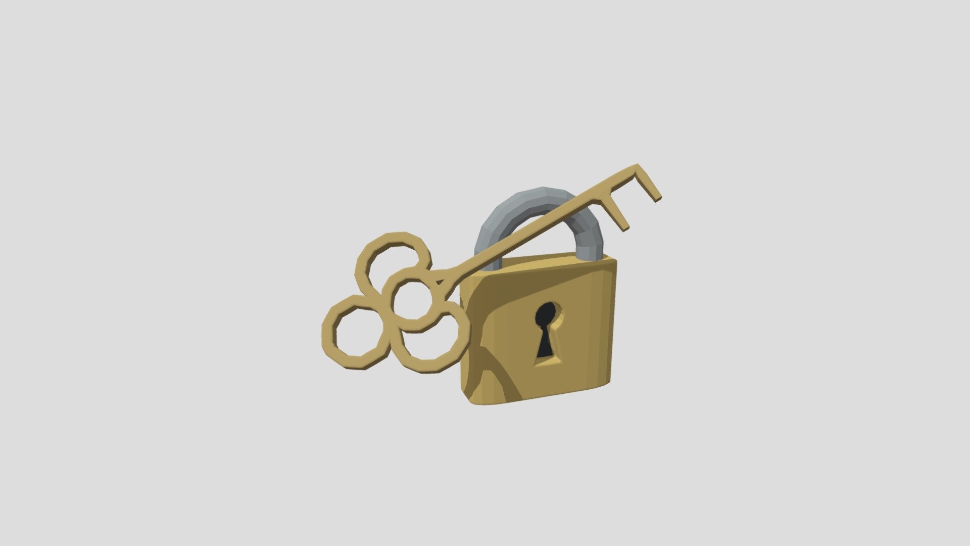 Key and Lock - Download Free 3D model by LedyonDev [988a41b] - Sketchfab