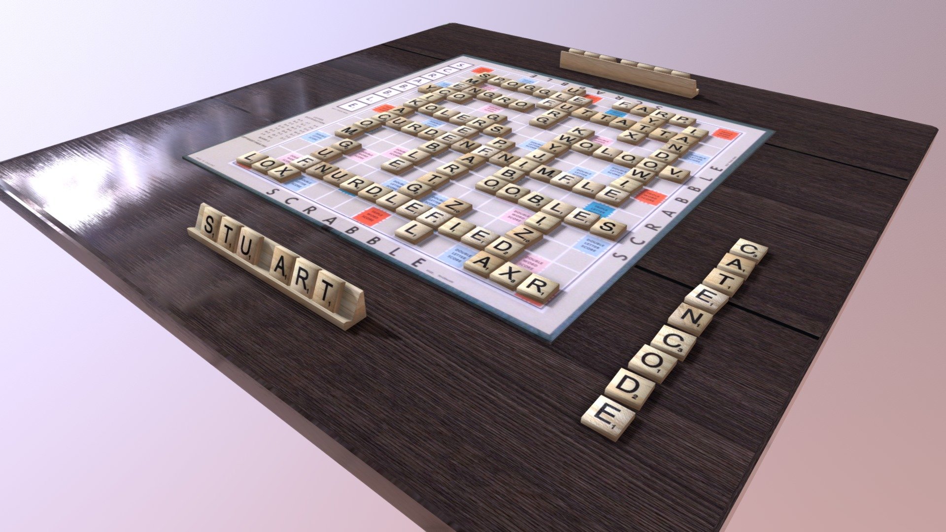 Very Uncommon Scrabble Words - 3D model by CΛTΞИCOΔΞ (@catencode ...