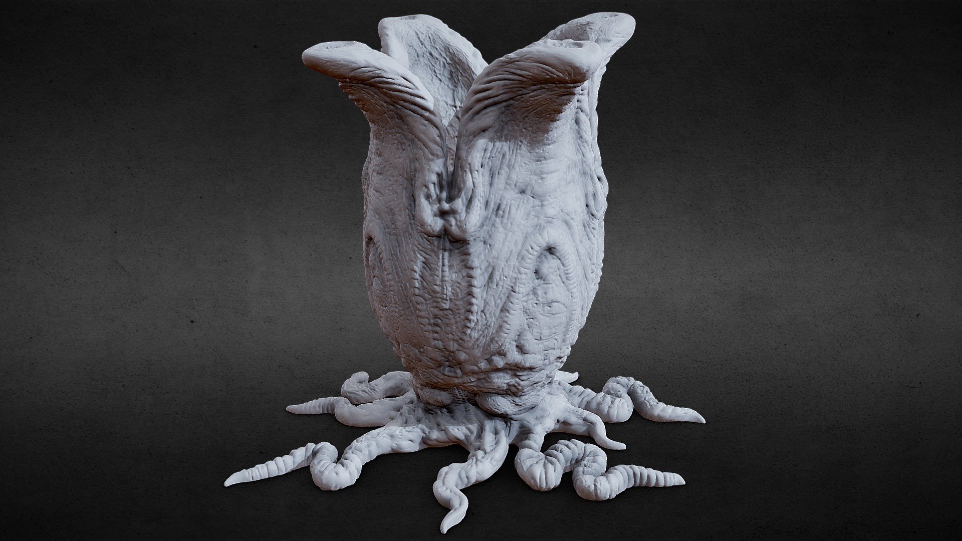 3D PRINTABLE ALIEN COVENANT OPEN EGG WITH ROOTS - Buy Royalty Free 3D ...