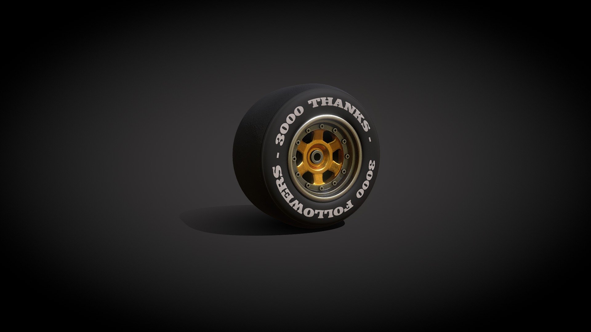 3000 followers....thanks!!!!! - 3D model by giobiancoFB [988ec34 ...
