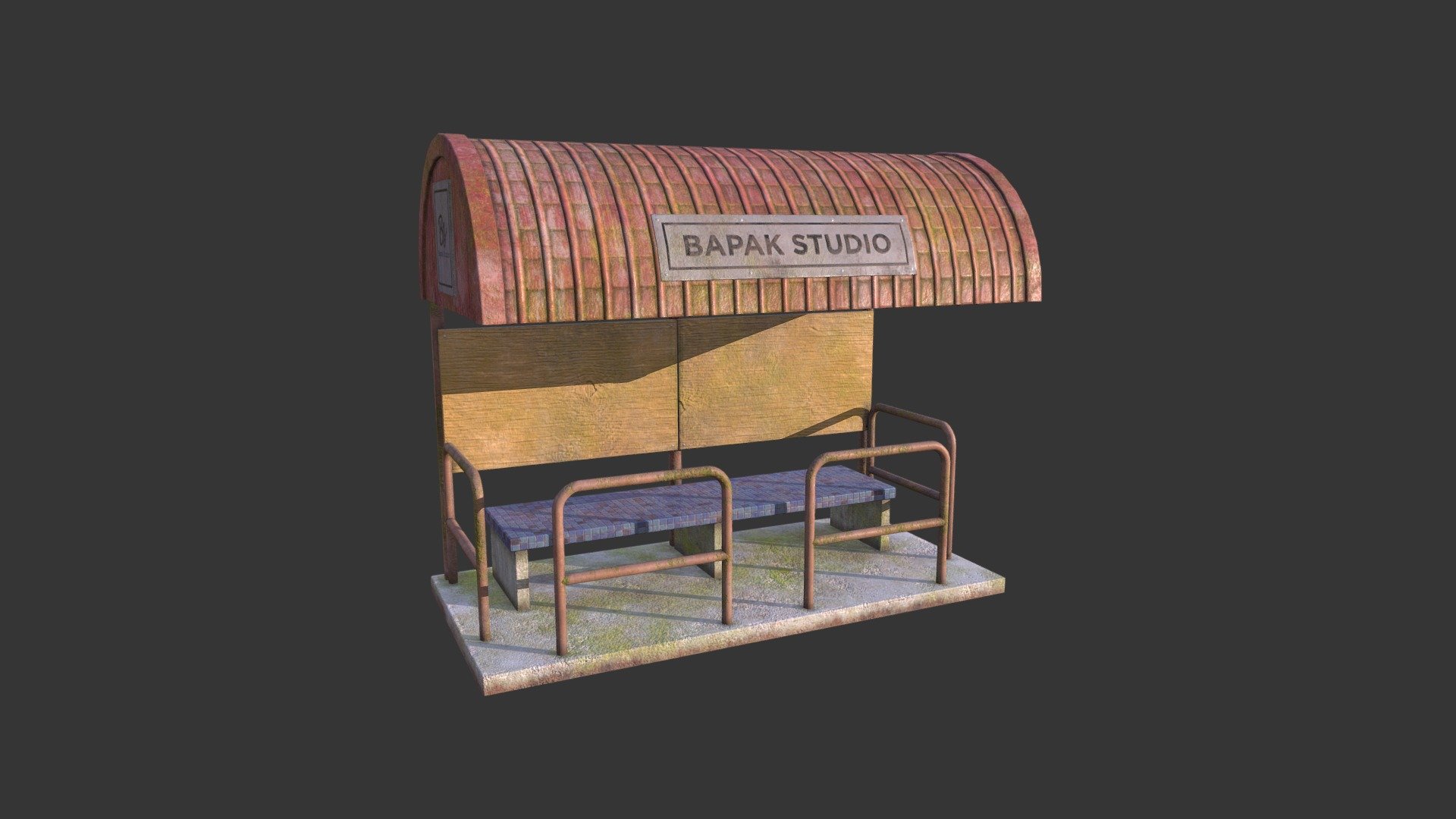An Old Bus Stop 2 - Download Free 3D model by Ahmad Azizi (@azizi16 ...