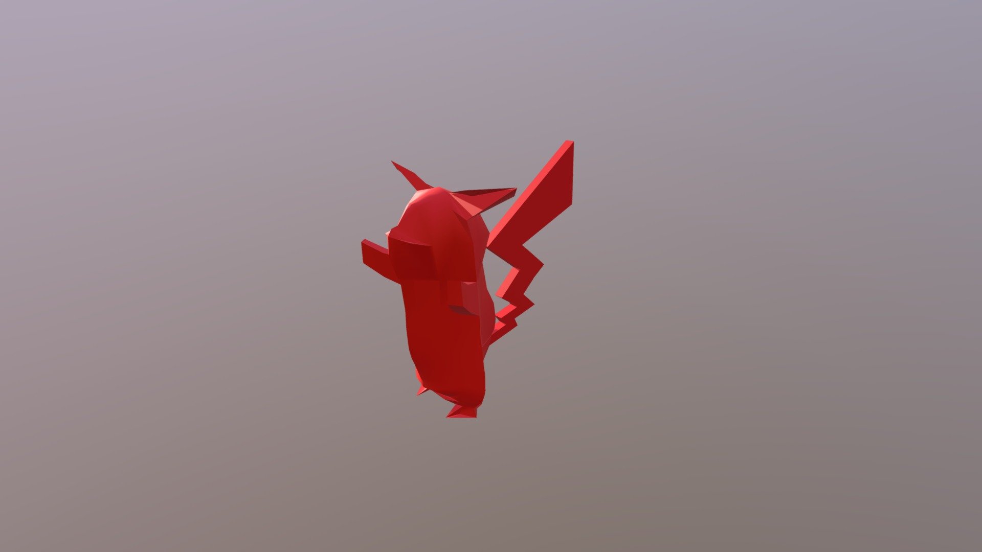 PikaChu RED - 3D model by padnote [98925da] - Sketchfab