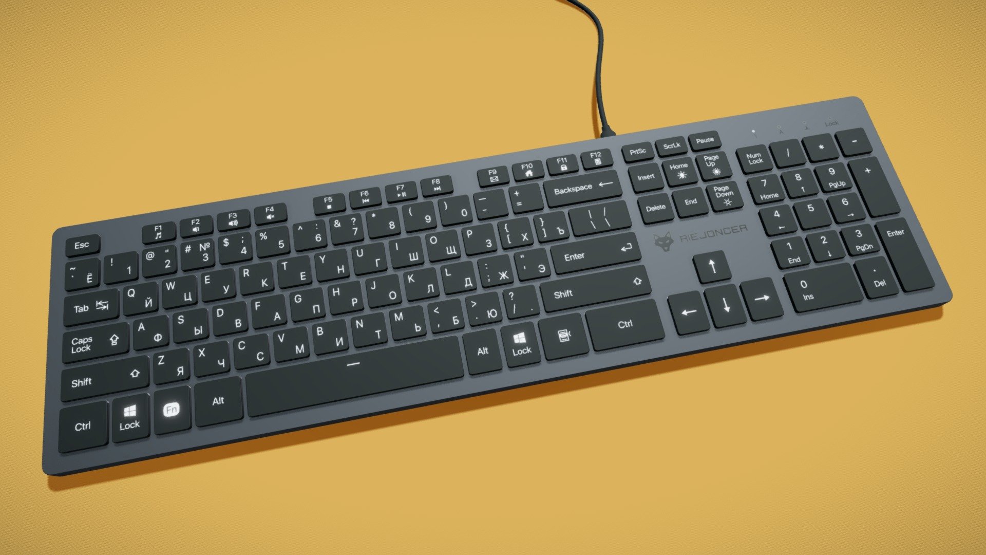 Scissor Low Poly Keyboard (1$) - 3D model by Riejoncer [9897be2 ...