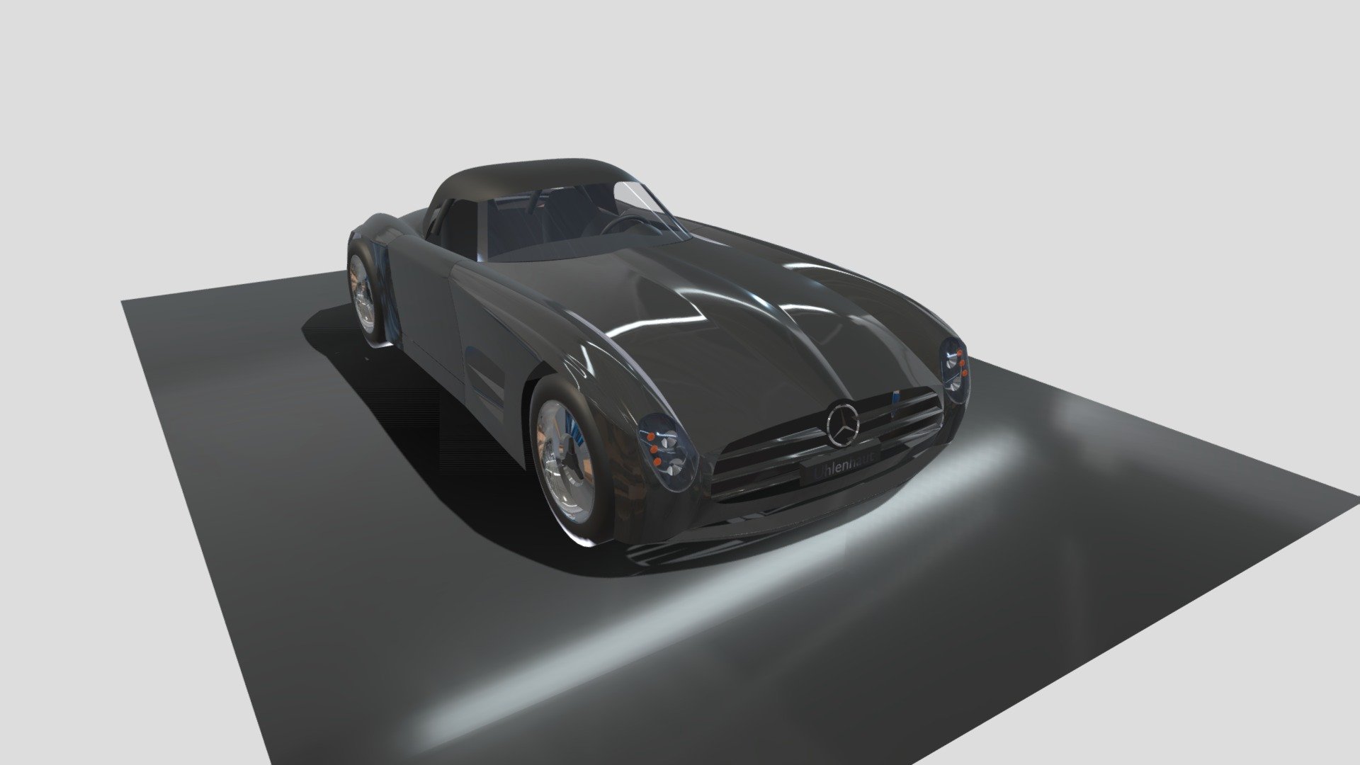 Mercedes SLZ 130H Nero - Download Free 3D model by Carrozze DÄULARI ...