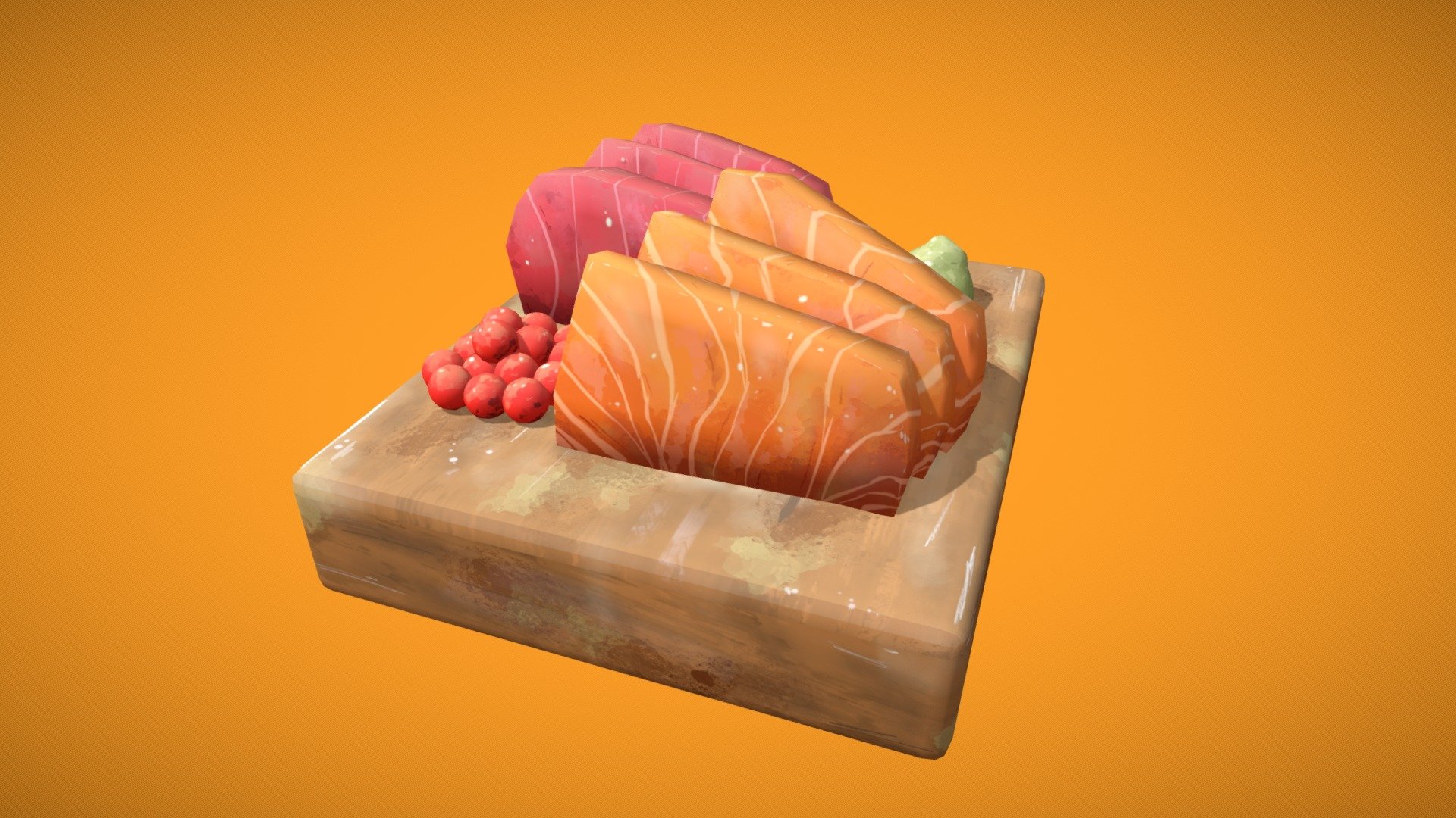 Hand-painted Sashimi - Buy Royalty Free 3D model by GattalupaGames ...