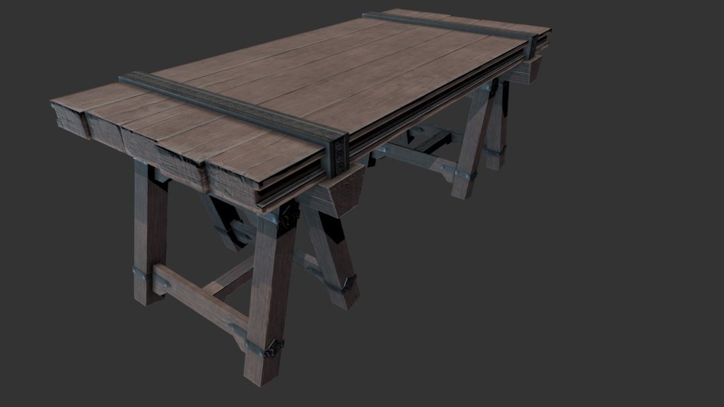 wood_table - 3D model by LinFBX (@andfoeva) [989c4ff] - Sketchfab