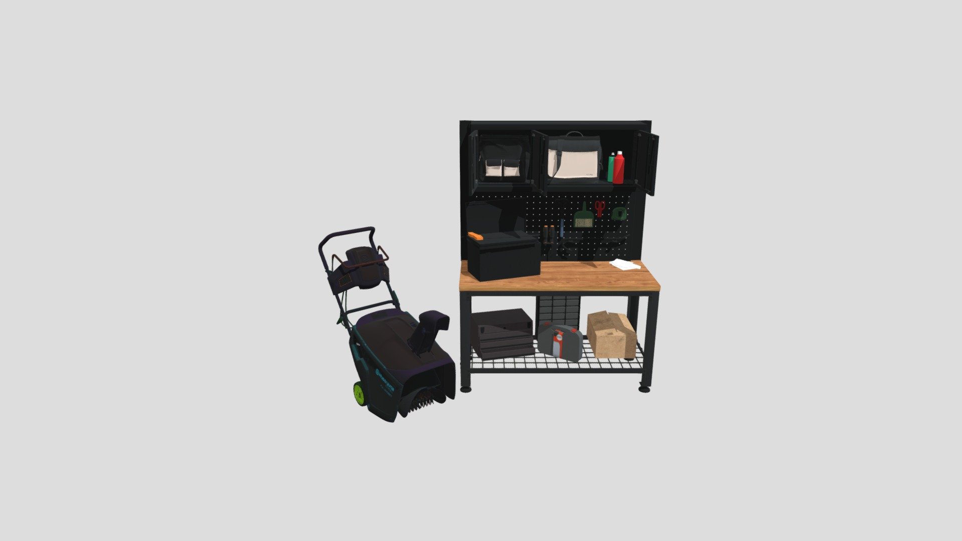 garage equipment 1 AM222 Archmodel - Buy Royalty Free 3D model by ...