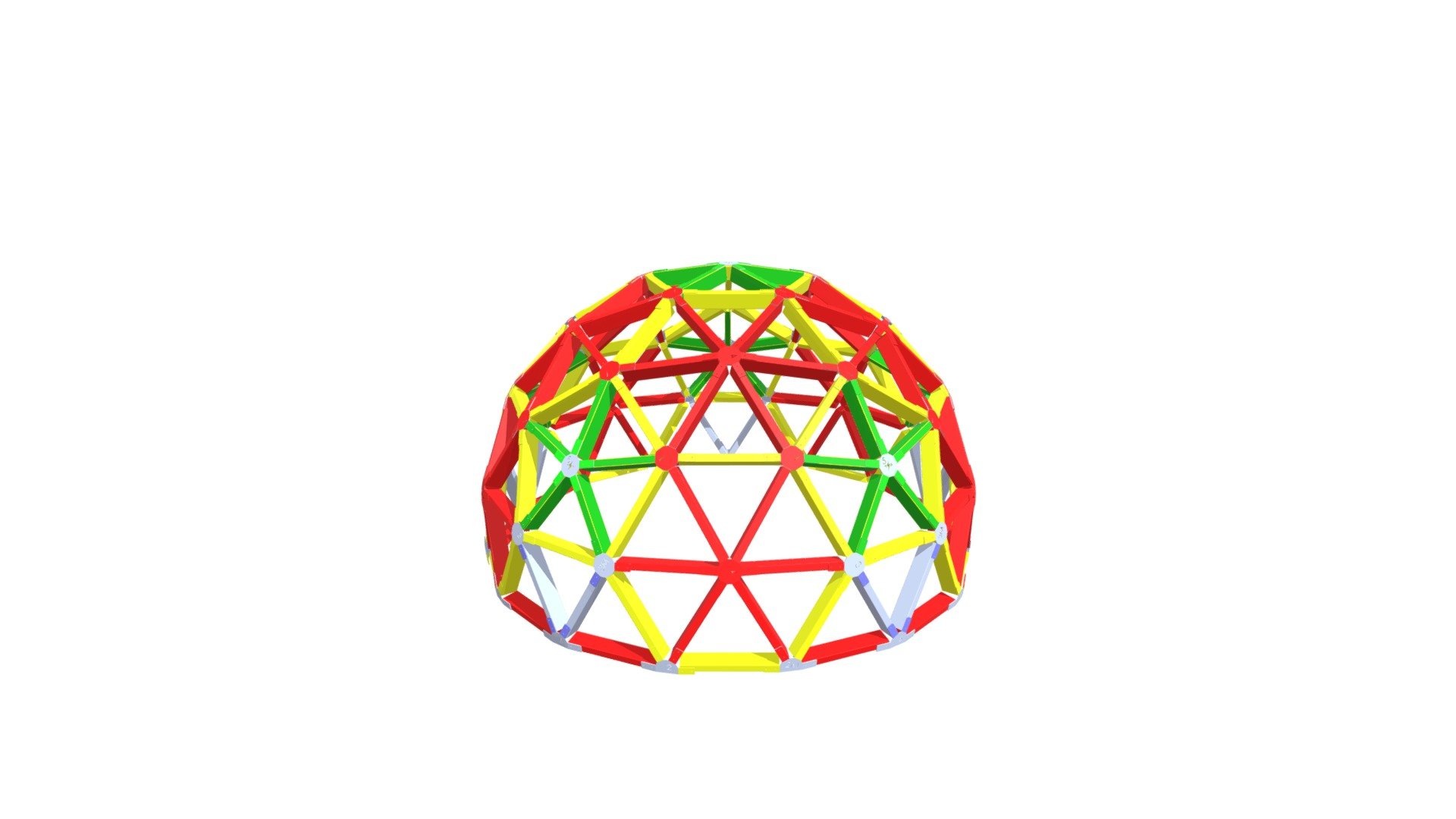 3v Flat Dome by Thunder Domes - 3D model by Thunder Domes ...