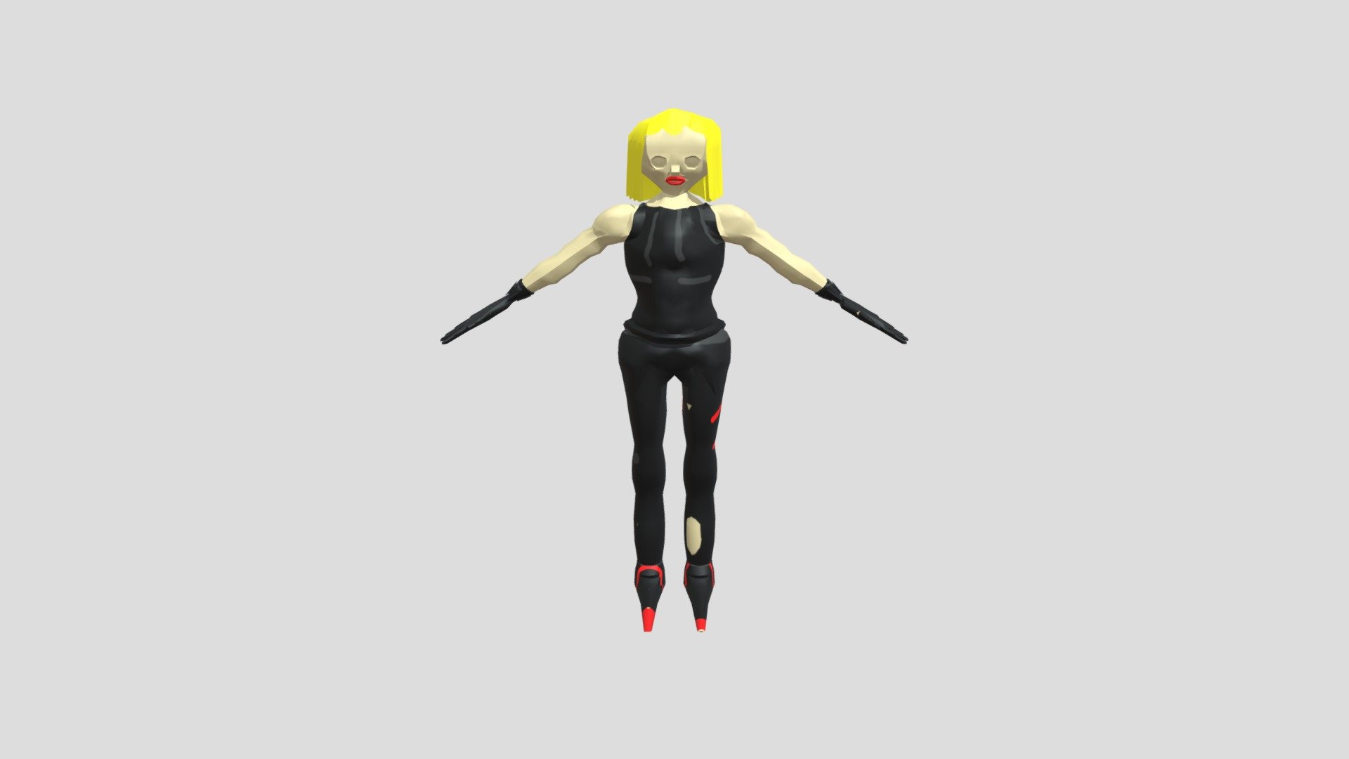 Female action hero - 3D model by Gavin_983 [989fdbb] - Sketchfab