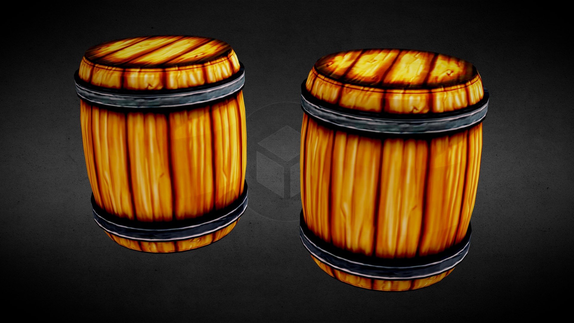 Barril Cartoon - 3D model by AFDesign [98a28fd] - Sketchfab