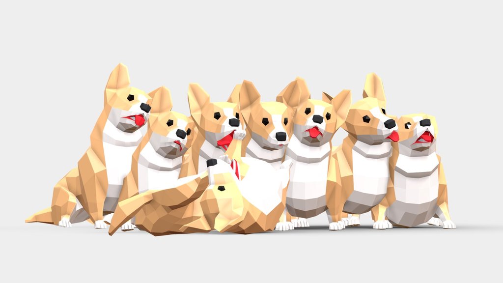 Low Poly Animals with Base Mesh - A 3D model collection by Studio Ochi ...