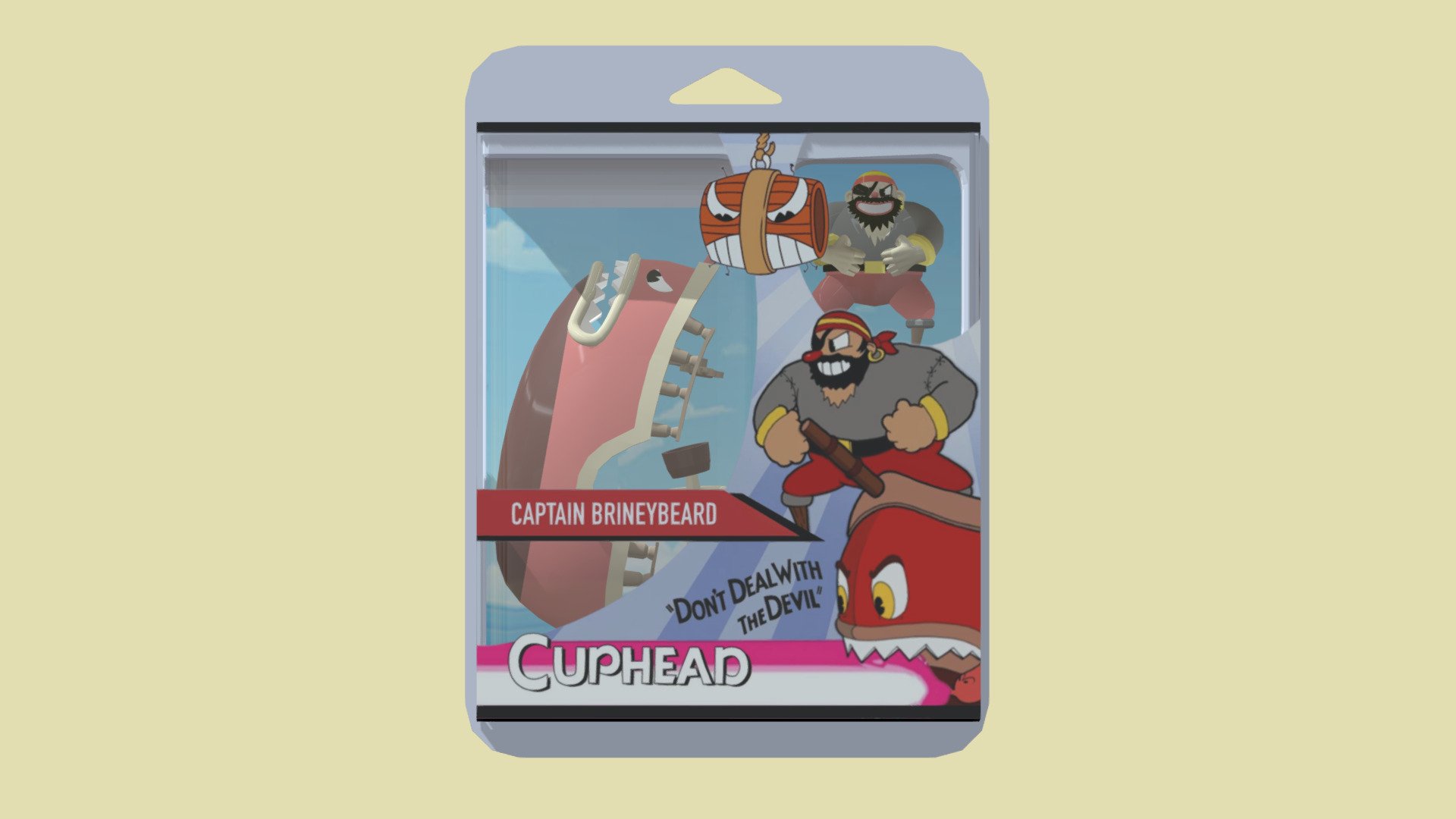 Cuphead figures - Captain Brineybeard - Buy Royalty Free 3D model by ...