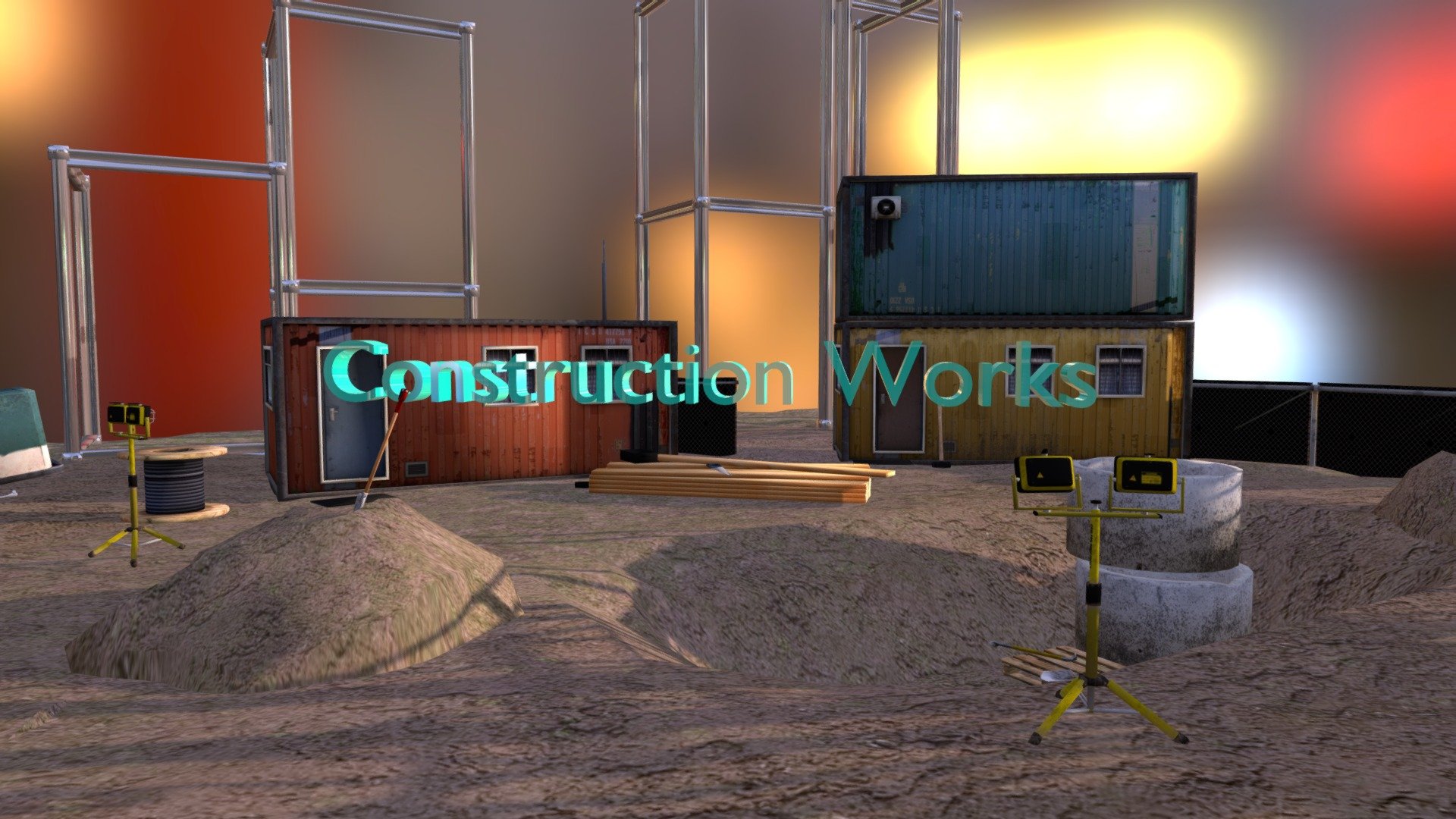 Construction Site - 3D model by kyouko [98a8bf1] - Sketchfab