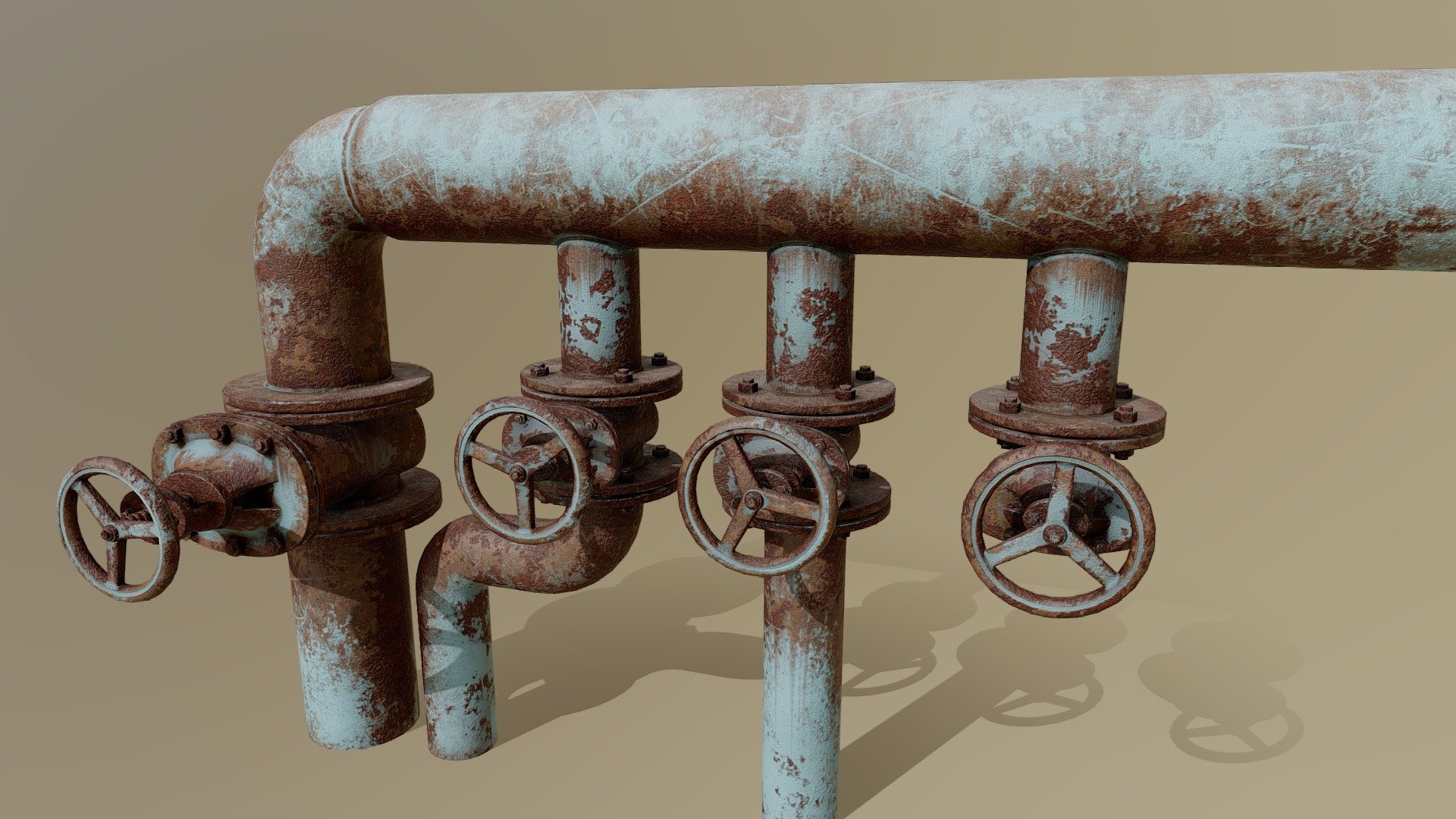 Rusty Tubes - Download Free 3D model by sobivan [98a9f68] - Sketchfab