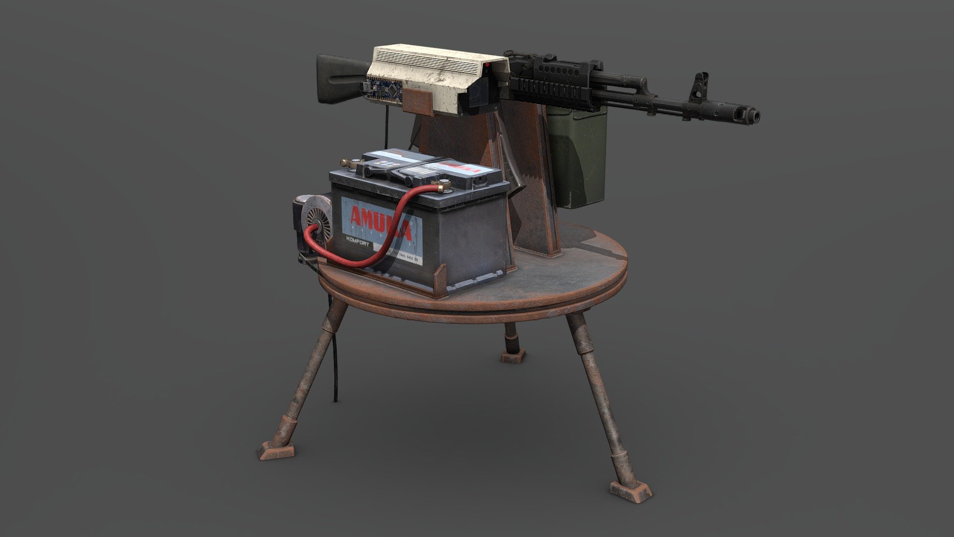 DayZ - Homemade Turret - 3D model by Evgeny__N (@lownerevgenyn ...