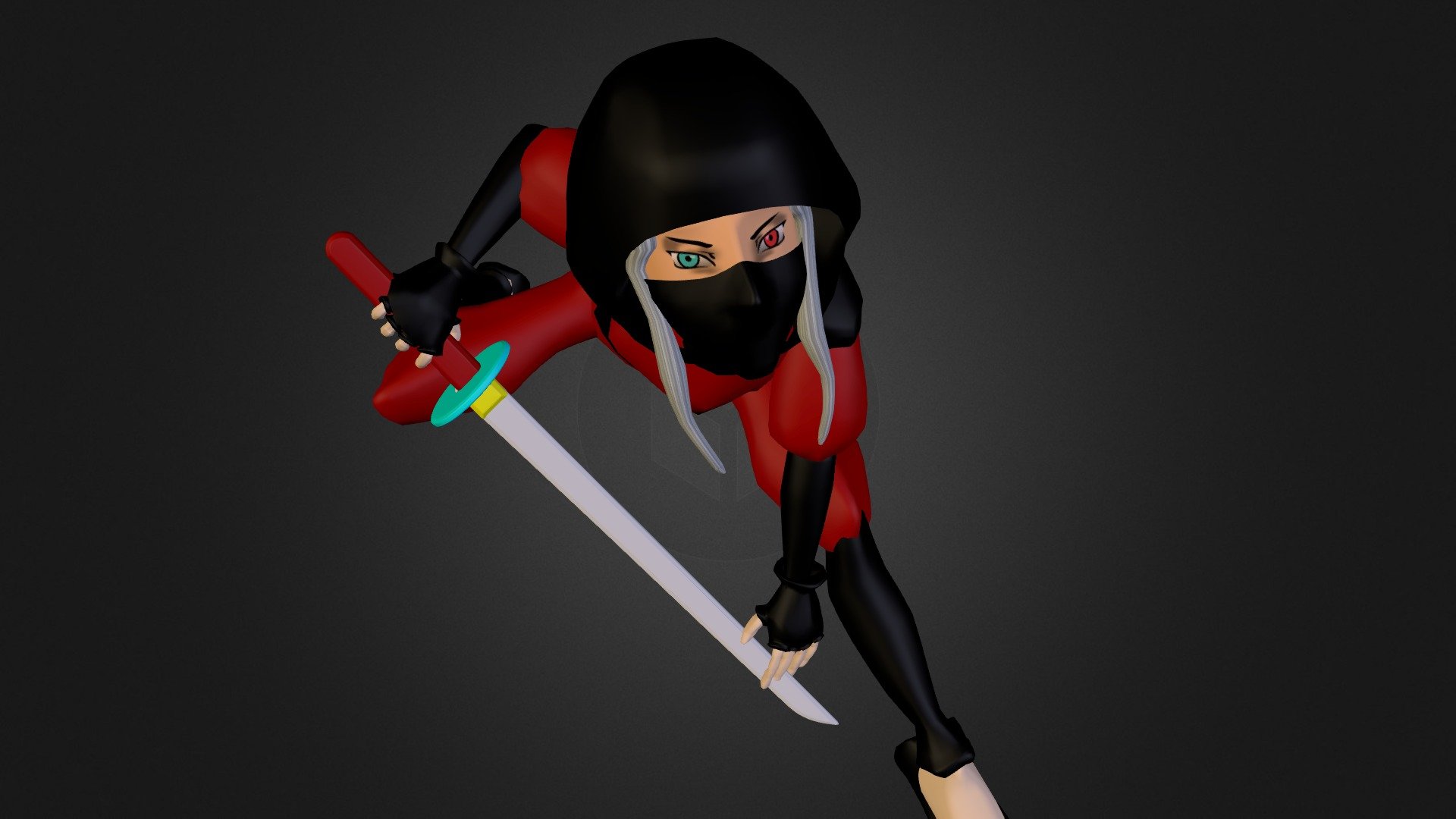 Ninja - 3D model by Olivia Peralta (@oliviaperalta) [98b3784] - Sketchfab