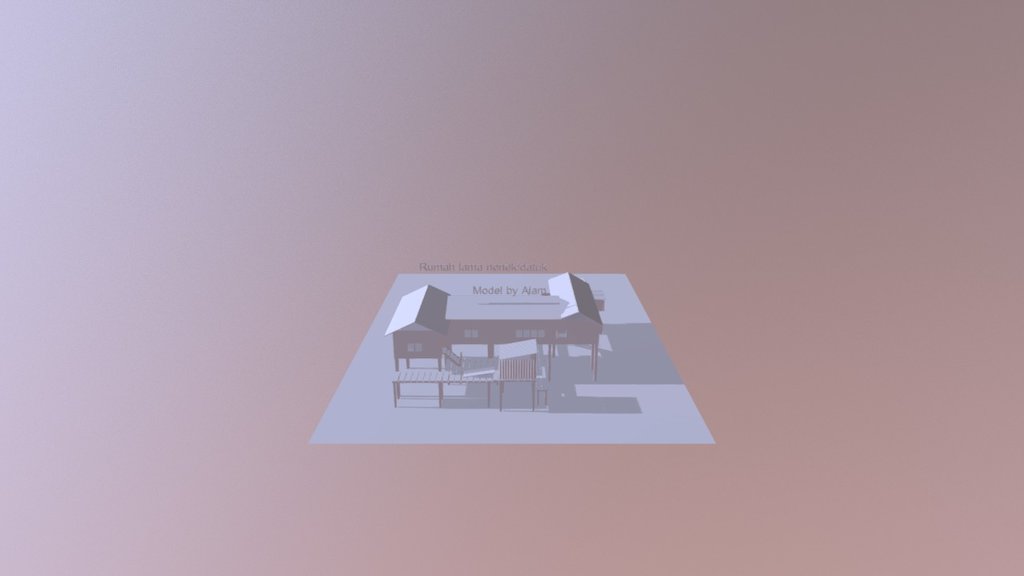 Rumah lama datuk/nenek - 3D model by lam_m_zack [98b4cd3] - Sketchfab