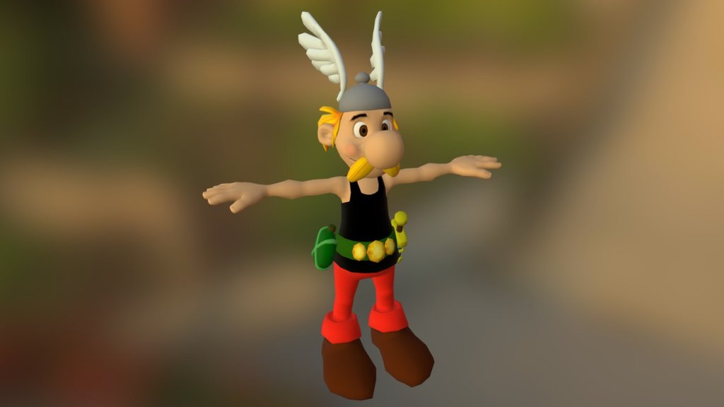 Asterix the Gaul - 3D model by Viktoria Csavas (@Gryffin) [98b4d7c ...