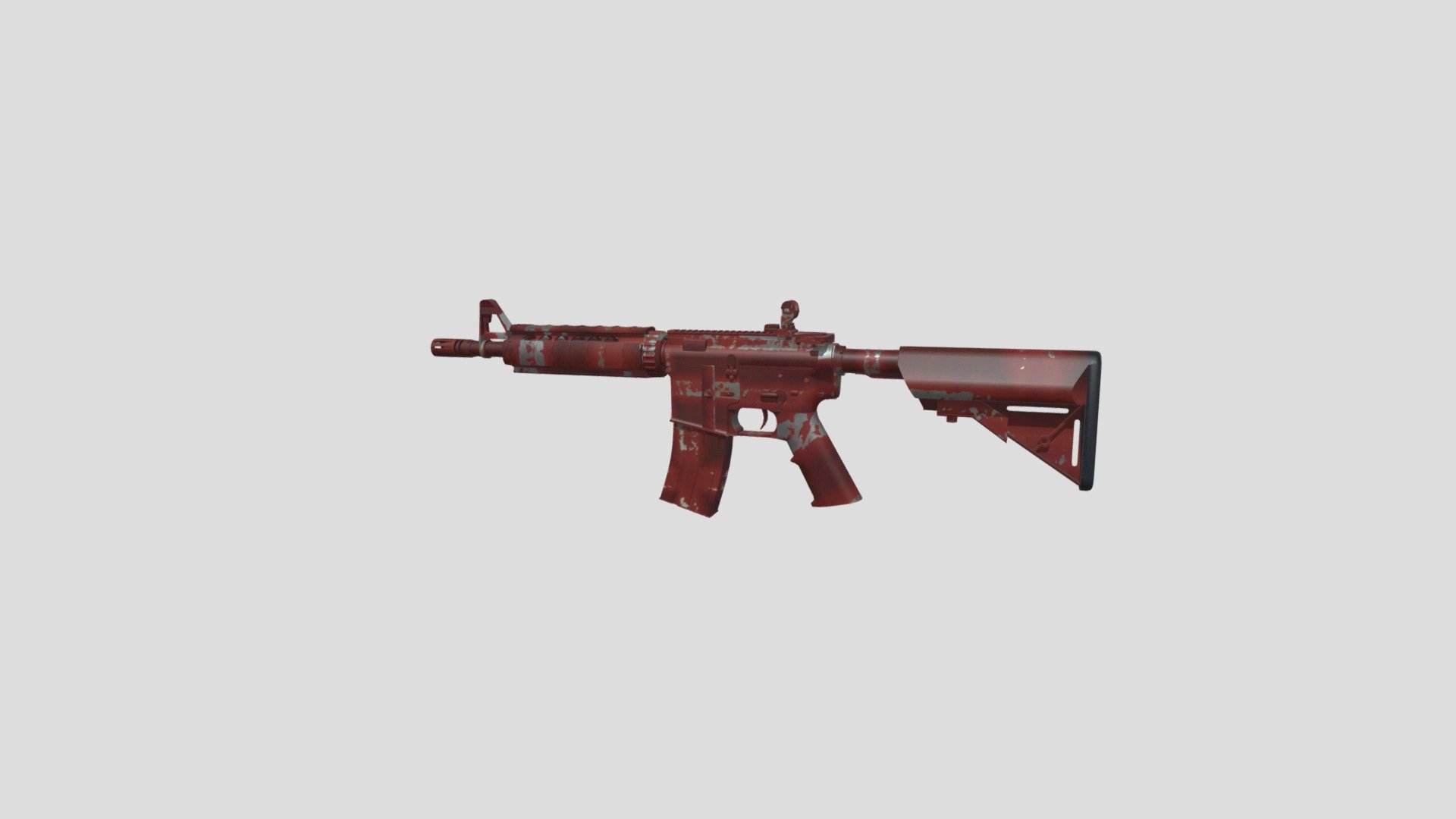 M4A4|Blood Loss - 3D model by LokiBrainDead [98b6370] - Sketchfab