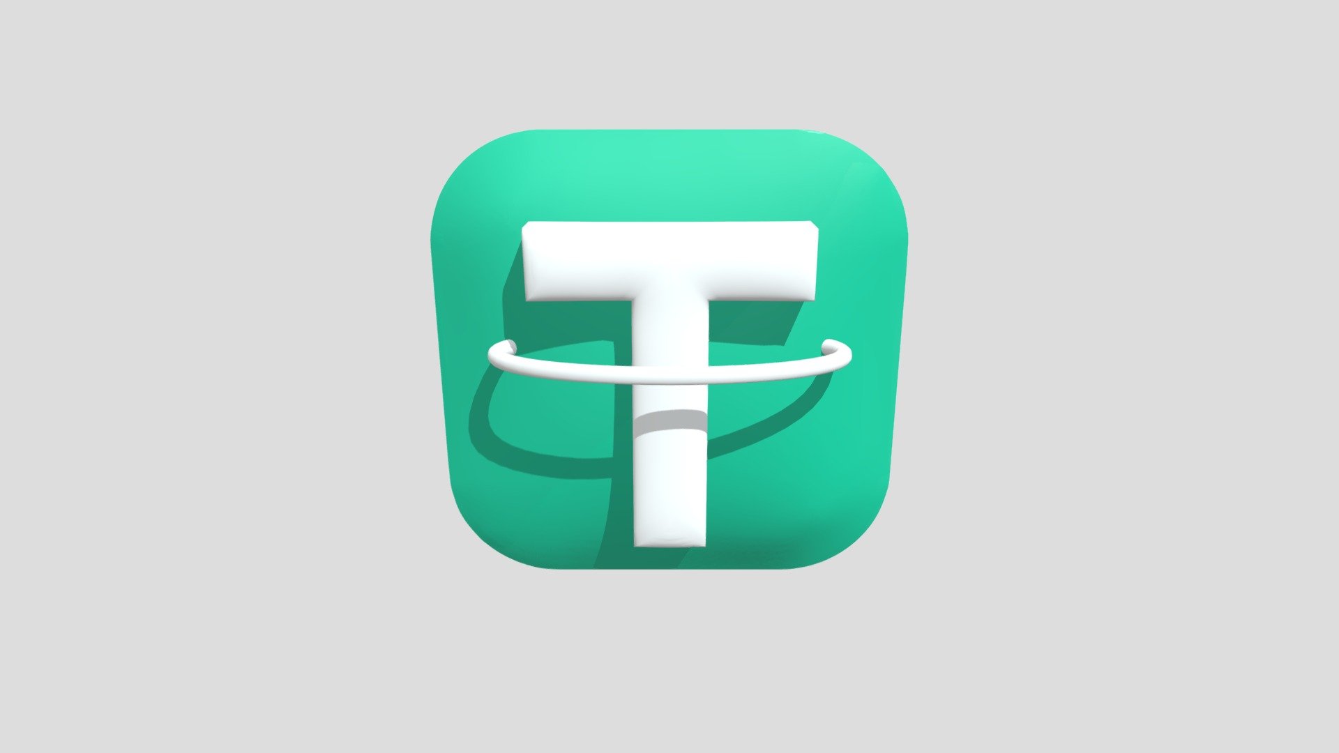 LOGO TETHER HIGH QUALITY USDT - Download Free 3D model by 3D.Djamel ...