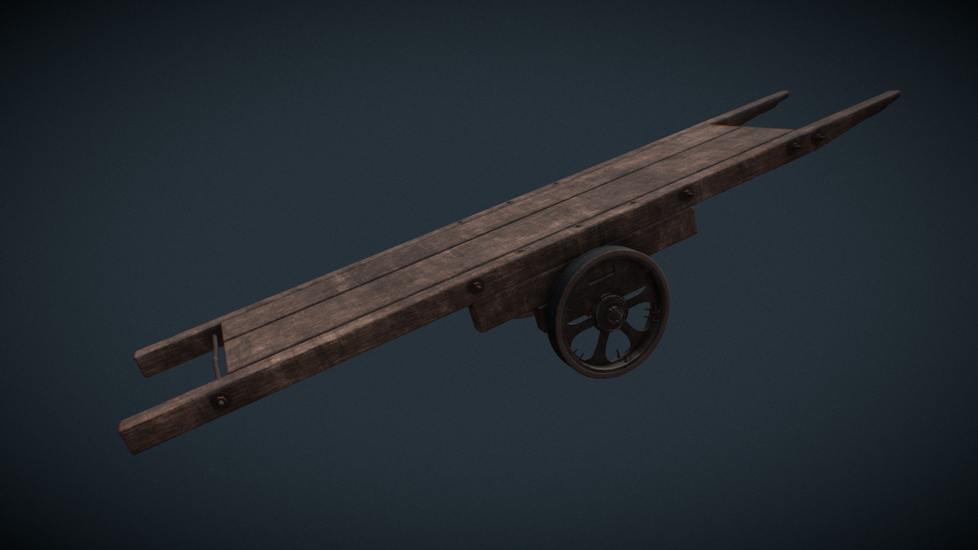 Wooden Hath Gaadi - 3D model by YUshakola [98b8509] - Sketchfab