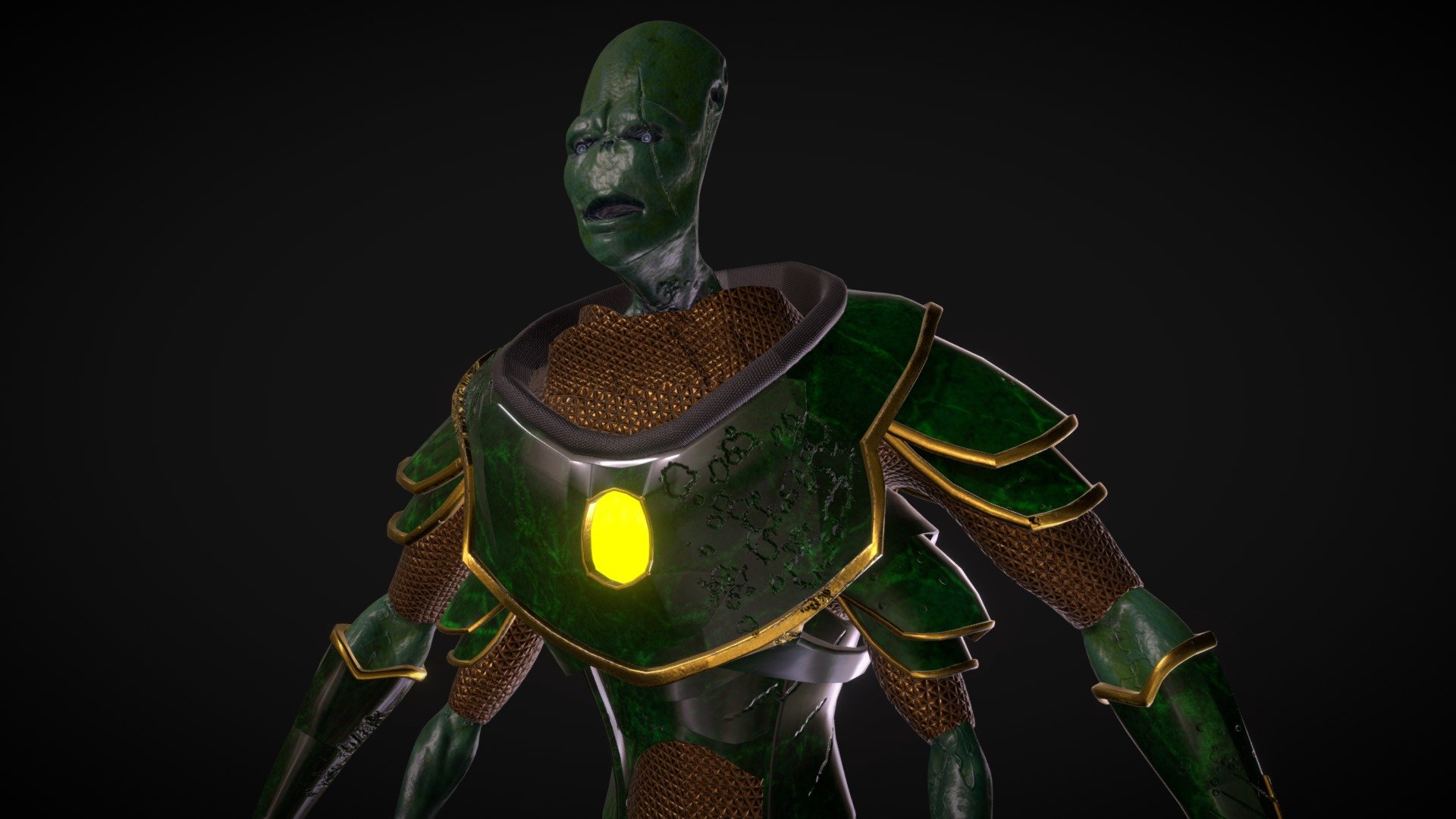 Alien Warrior - 3D model by jklouck [98b8b64] - Sketchfab