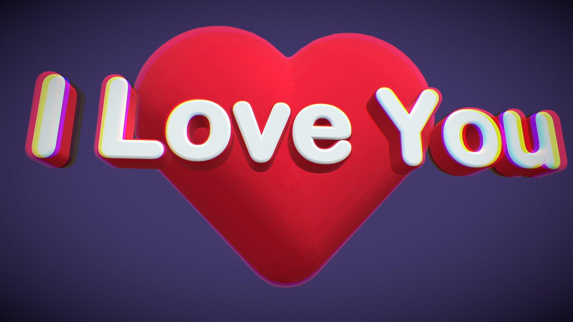 "I Love You" Sparkles FX for AR animated - Buy Royalty Free 3D model by ...