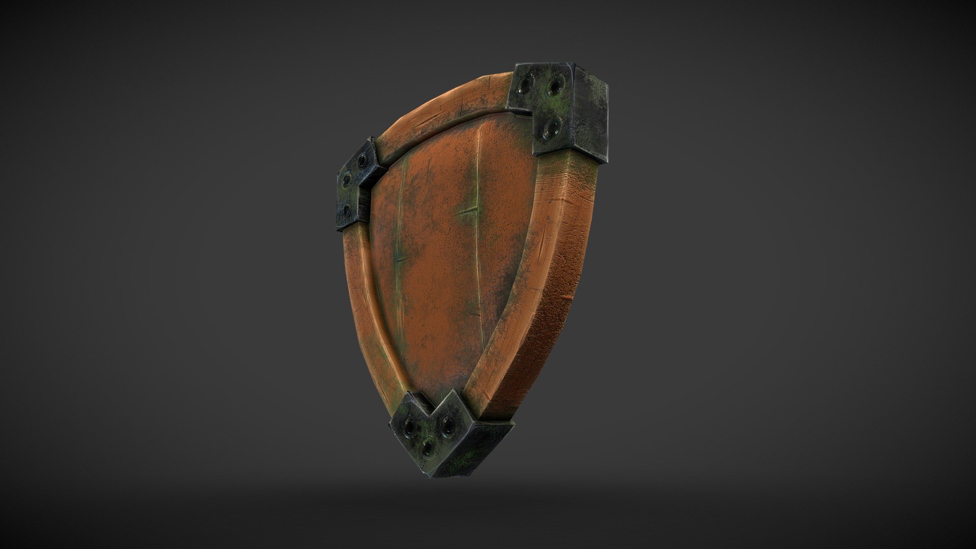 Mossy Shield prop - 3D model by Weltor [98bae1e] - Sketchfab