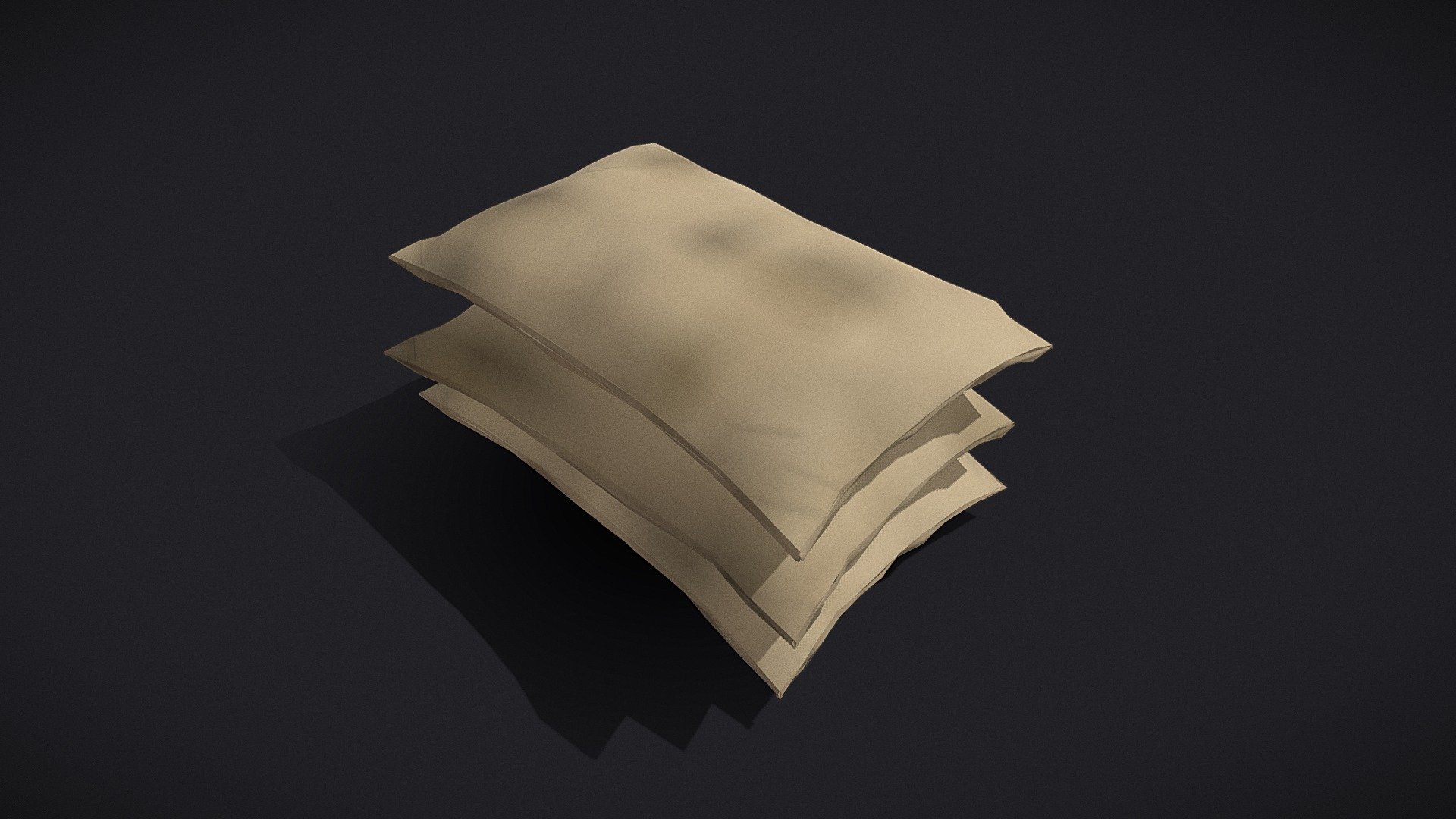 Burlap Sacks Stack Of Three Sacks - Buy Royalty Free 3D model by ...