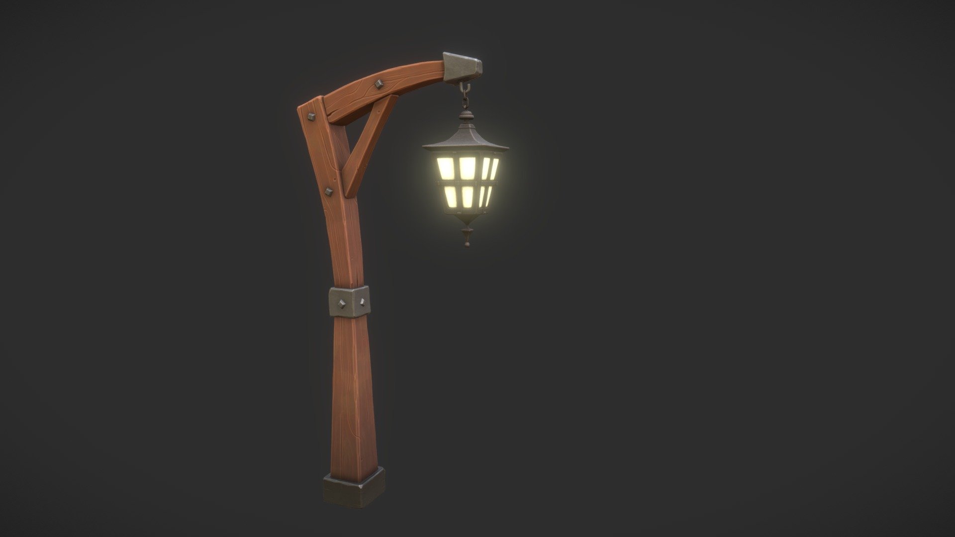 Stylized Lantern Post - 3D model by n1k [98bccb5] - Sketchfab