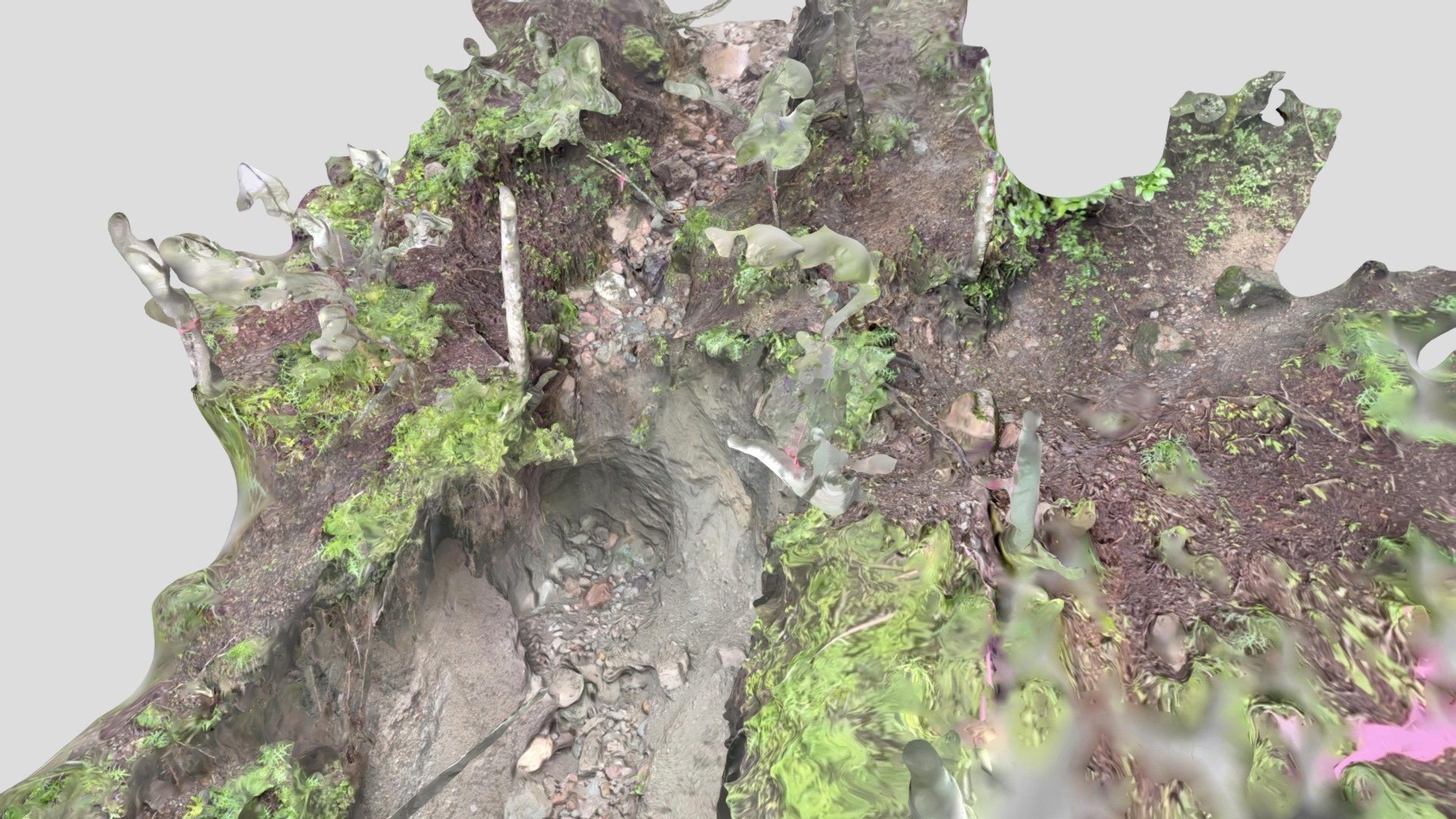 Mt. Yufu eastside gully-head @1240 m a.s.l. - 3D model by yuichi ...