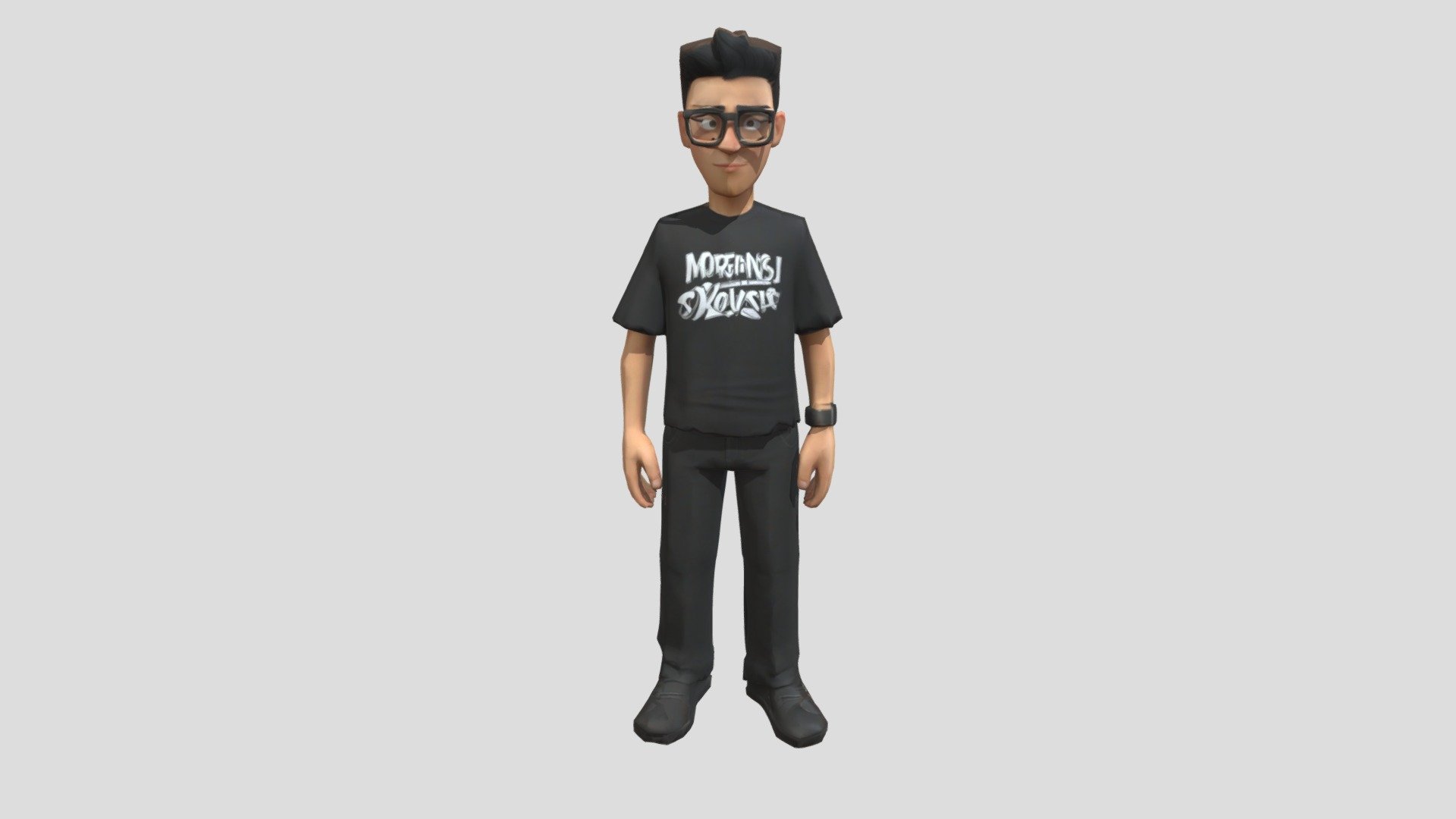Geometric Figure in Black Tee - 3D model by ppivetabarrotti208 [98c0504 ...