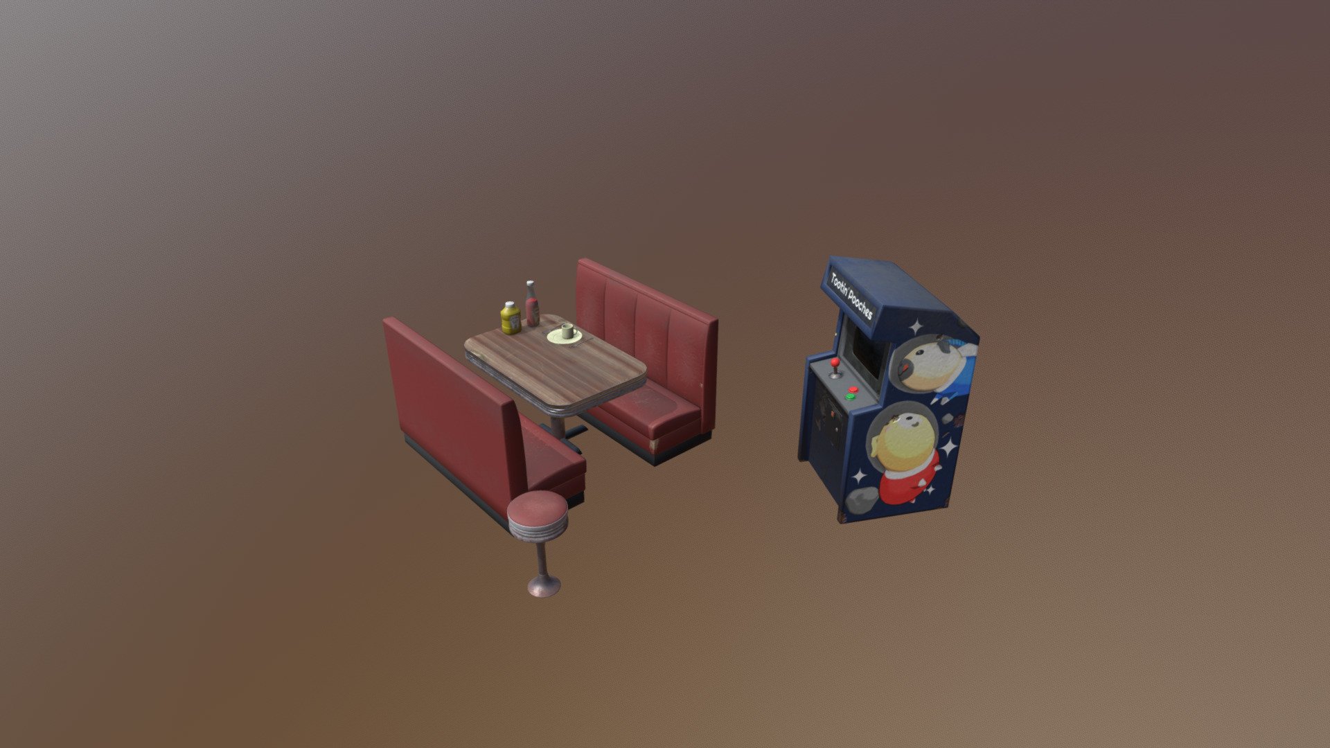 Aged Diner Props - Download Free 3D model by mezzelo [98c14ef] - Sketchfab