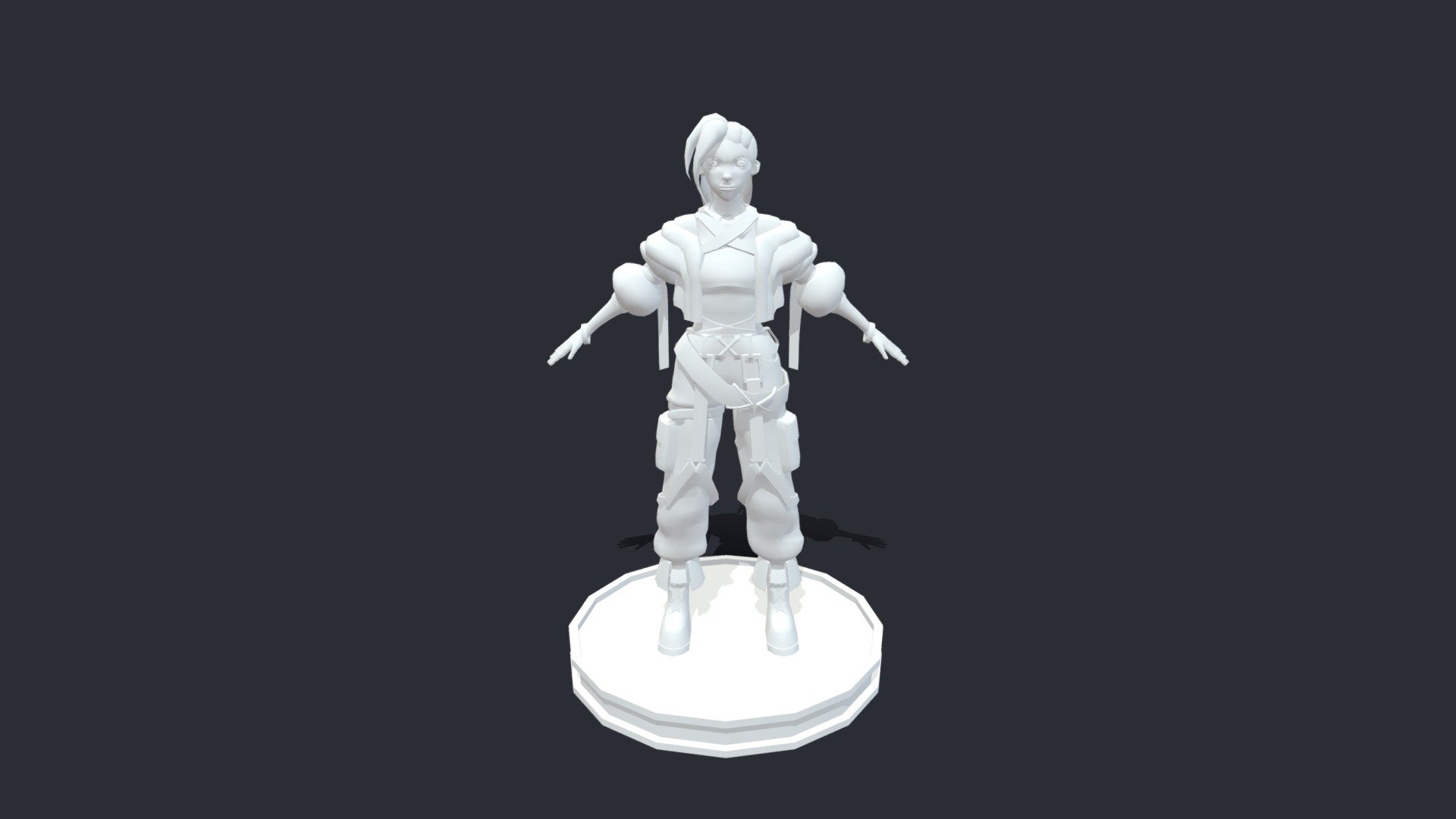 Jinx Untextured Base Model - 3D model by huiler [98c152c] - Sketchfab