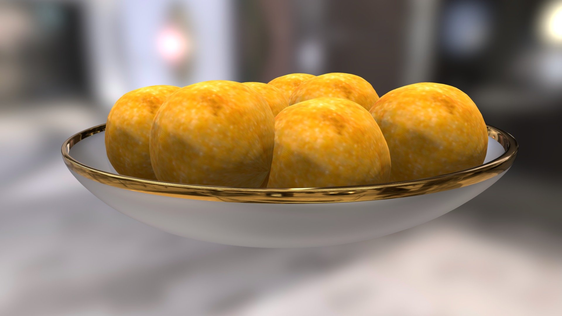 Bolitas de Queso - Cheese Balls - 3D model by franciscomedina77 ...