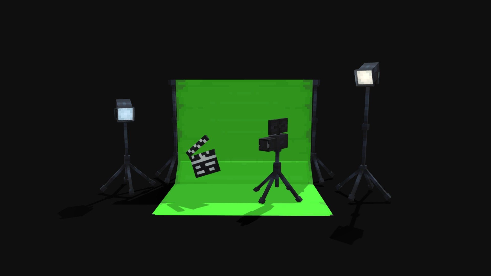 Film and TV pack | Minecraft - 3D model by Novua (@novuanet) [98c2589 ...
