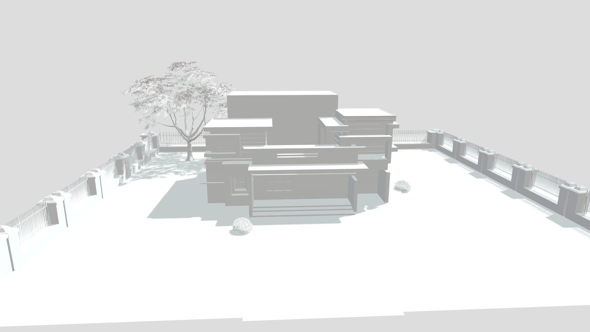 Incomplete house Exterior model - Download Free 3D model by rupanjali ...