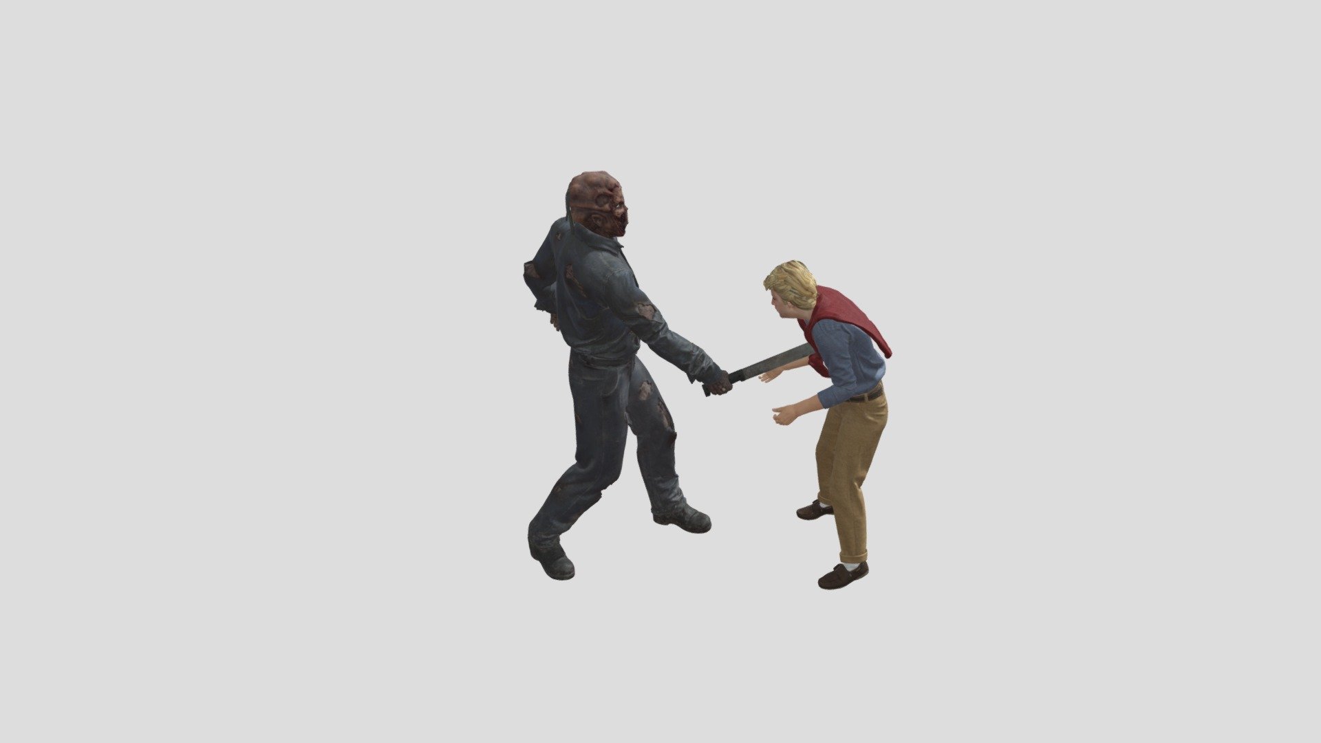 Jason Voorhees Machete Stab Animation - Download Free 3D model by ...