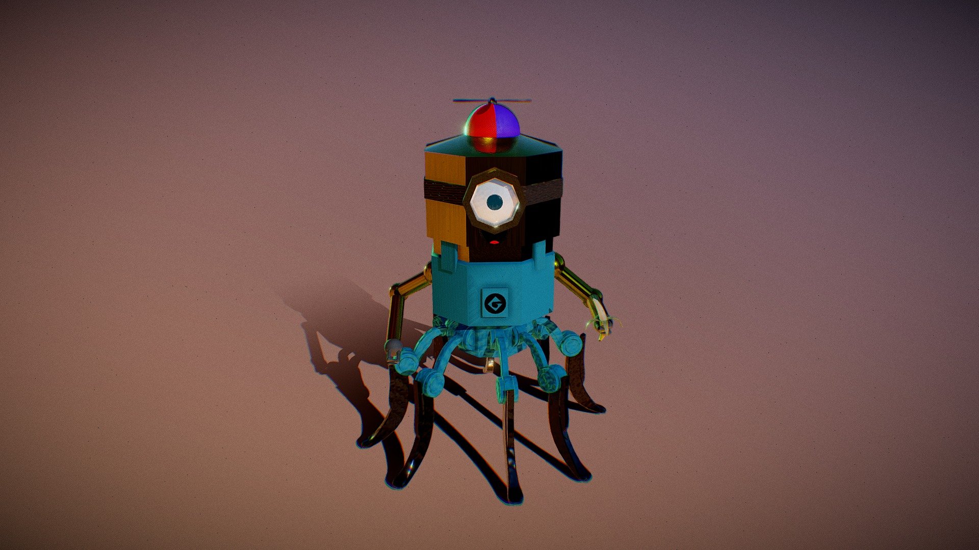 Robot Minion - Download Free 3D model by Mr A McBride (@lobsterfuric ...