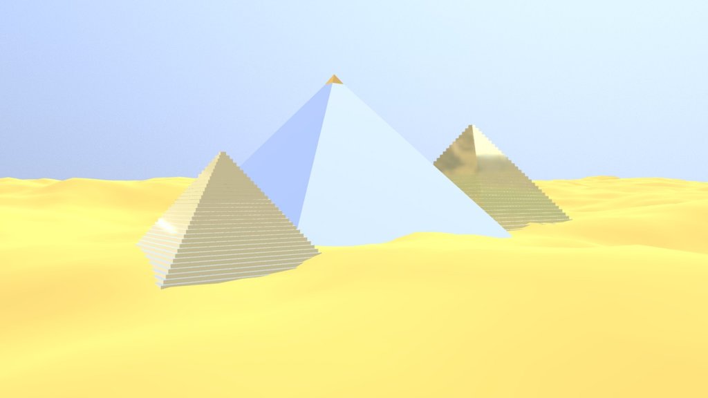Pyramids - 3D model by Brandis (@BrandonHH) [98c65d0] - Sketchfab
