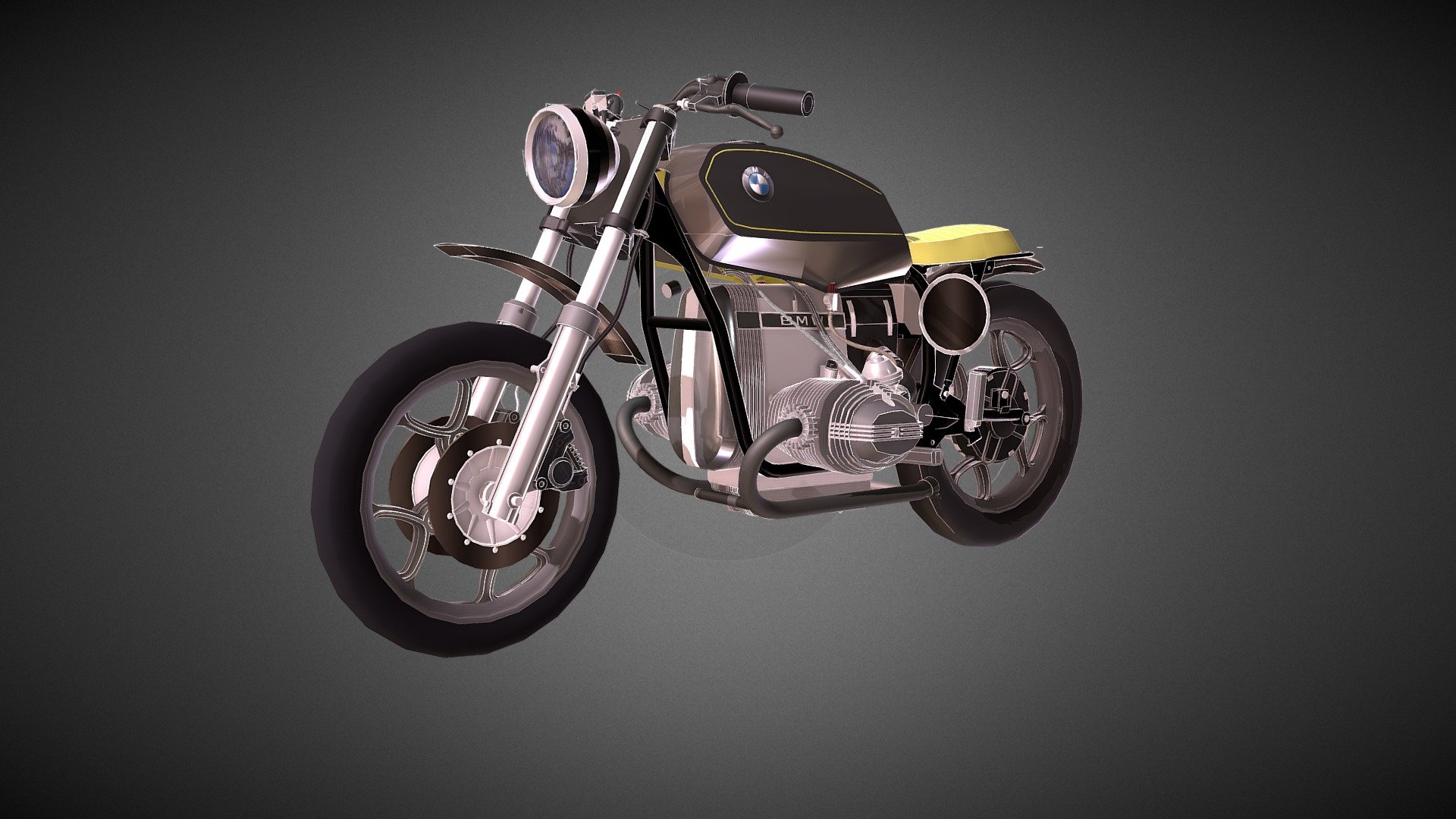 G3B Scrambler concept - 3D model by garagethreeb [98c7aea] - Sketchfab
