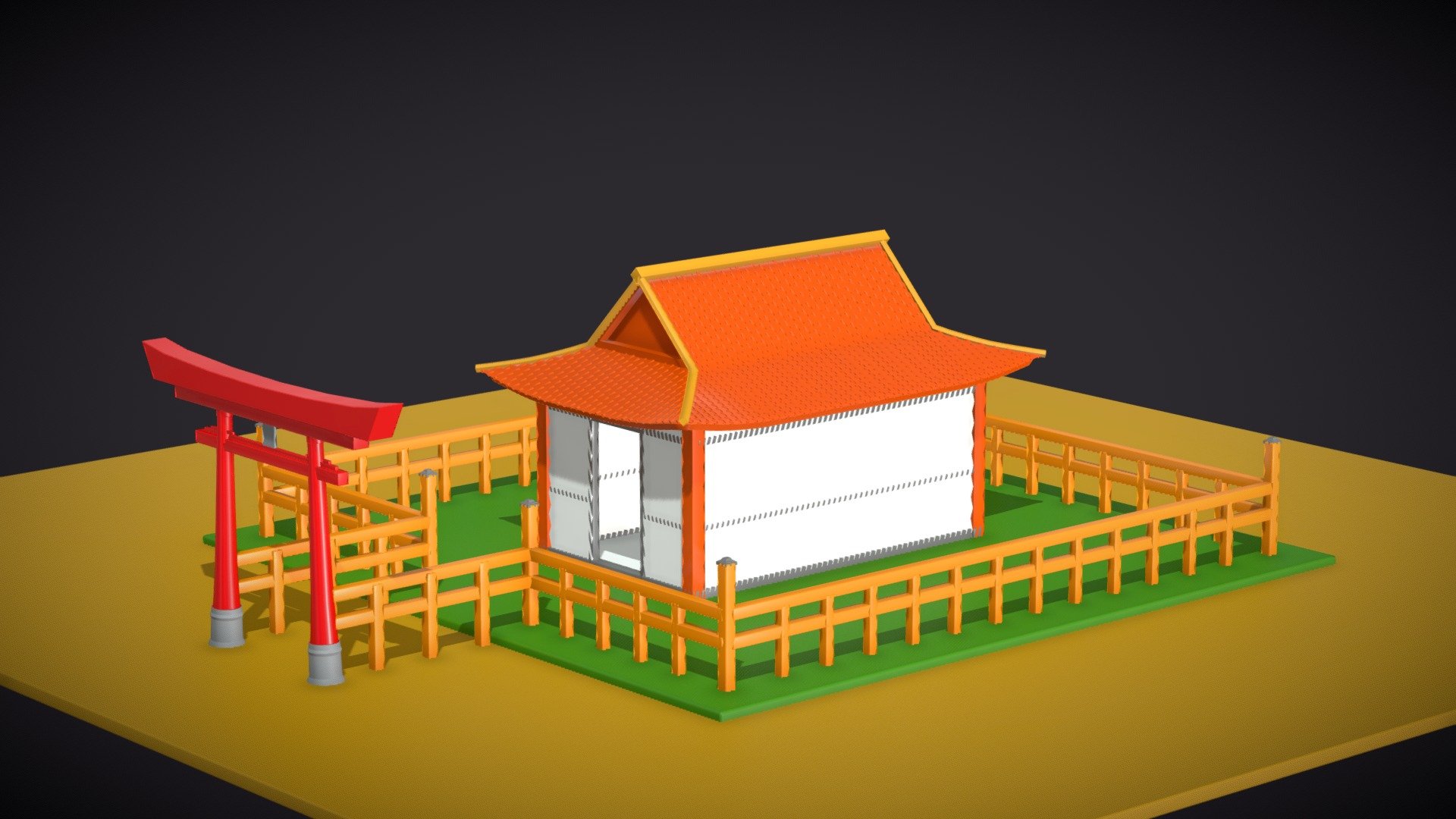 Japanese Shrine - 3D model by Pinnacle CG Arts (@pinnaclecgarts ...