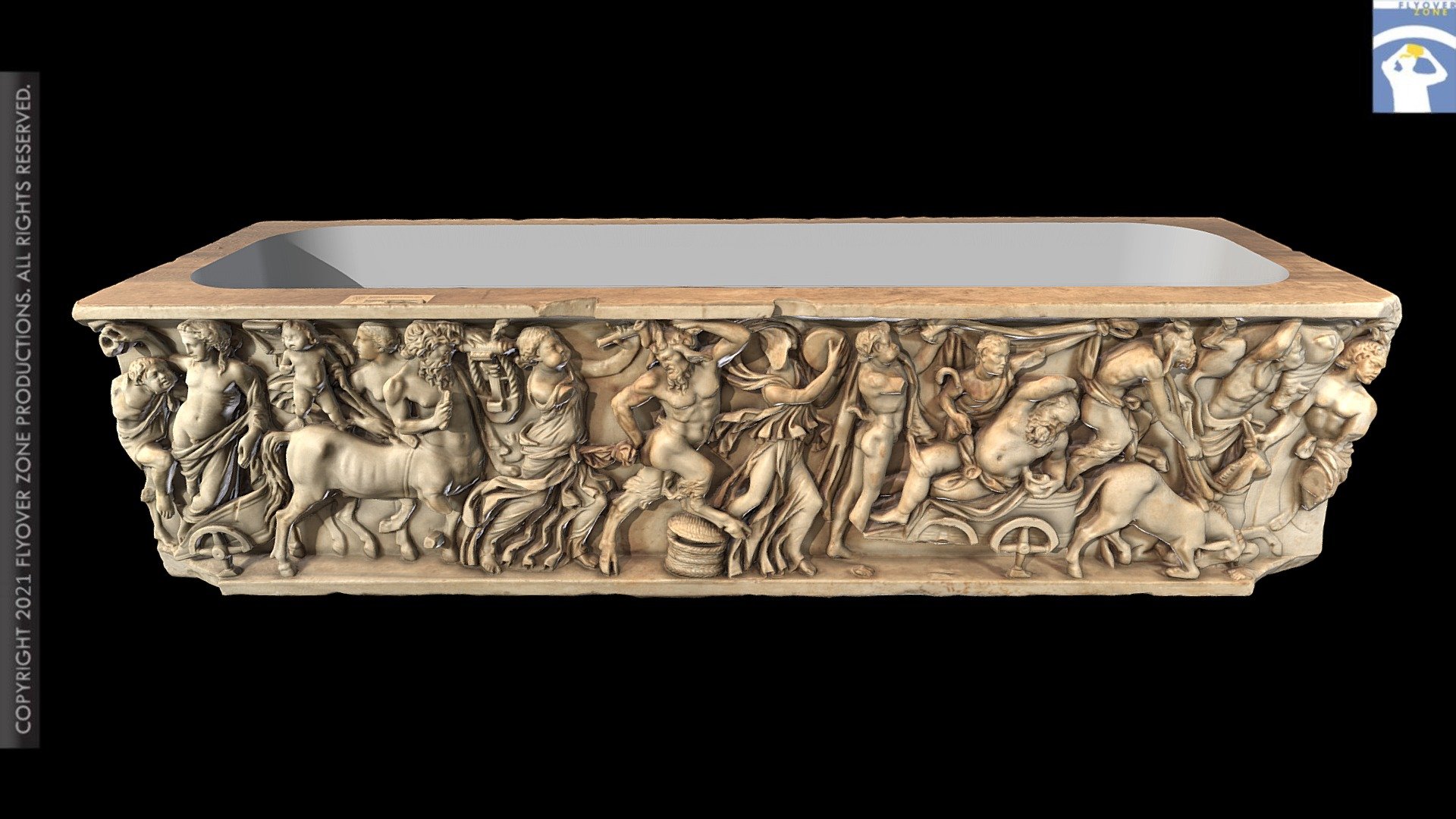 Sarcophagus with Dionysiac thiasos - 3D model by Flyover Zone ...