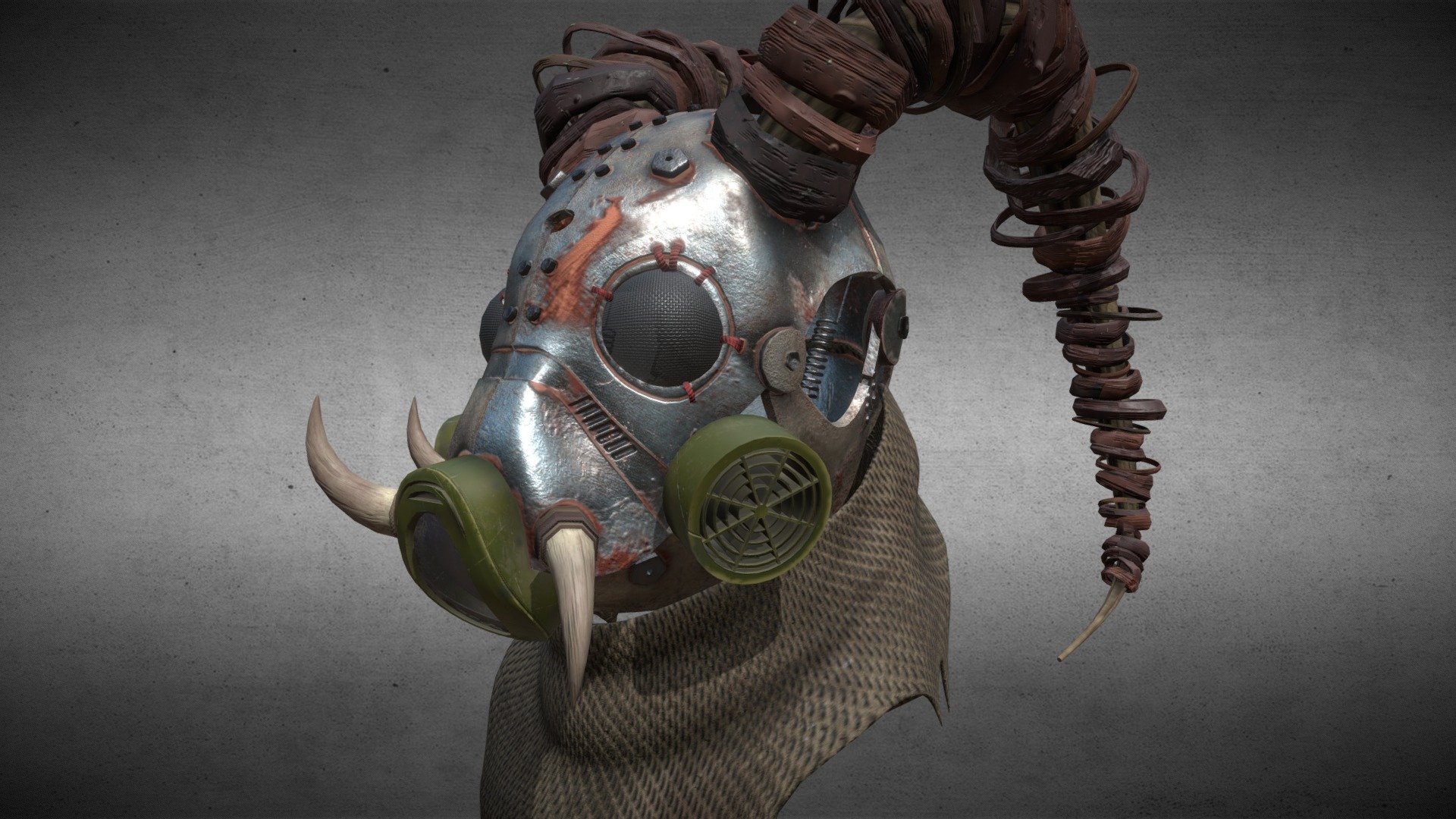 Rustborn druid mask - 3D model by Annija Bodniece (@annijaBodniece ...