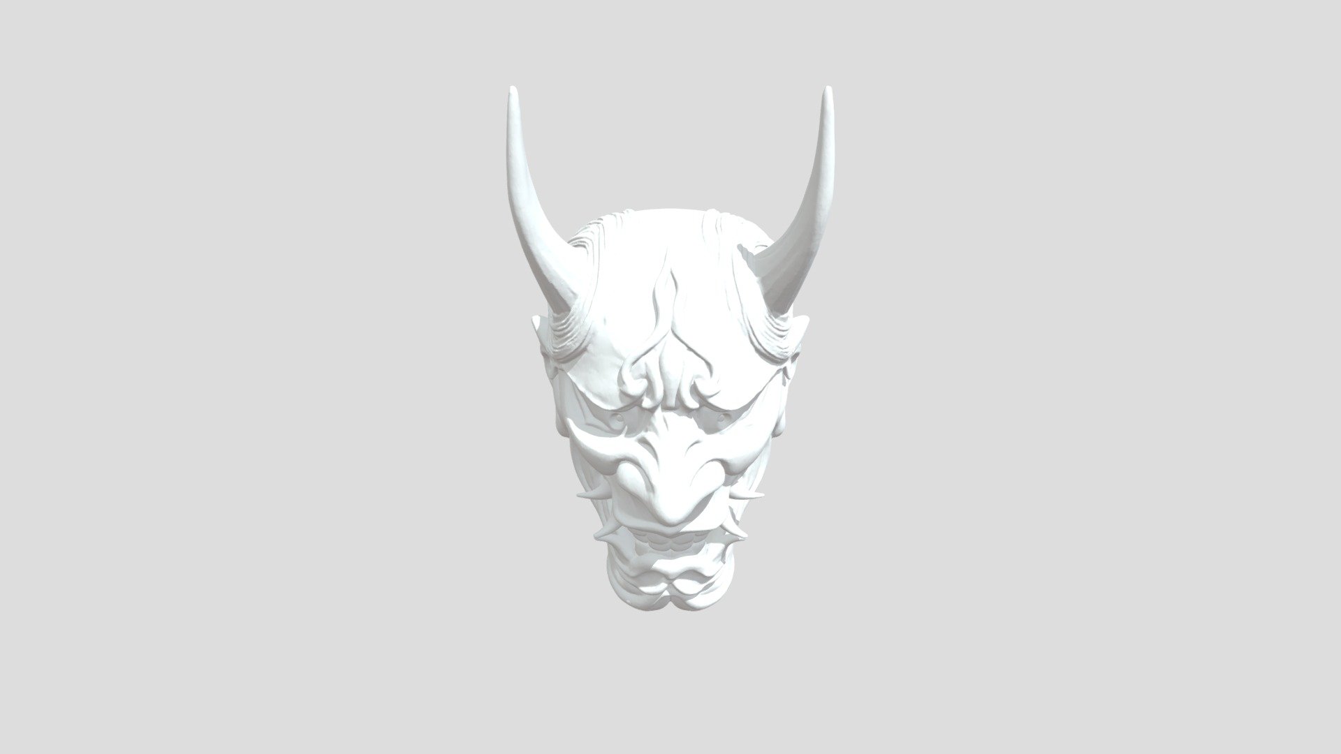 Oni Mask Design - Download Free 3D model by ppalomico09 [98c979c ...