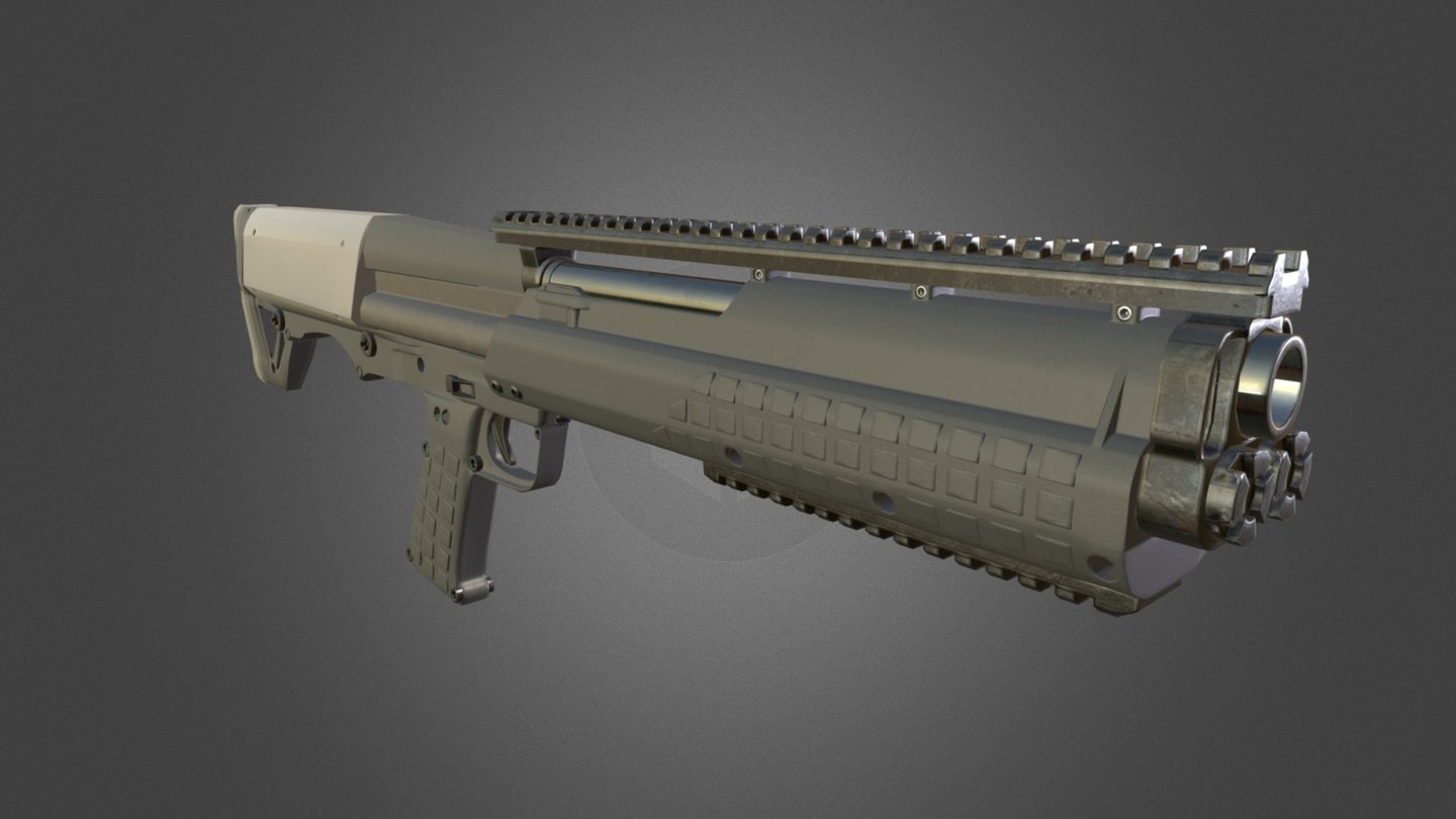 KSG Shotgun - 3D model by jaredcerqueira [98c9de8] - Sketchfab