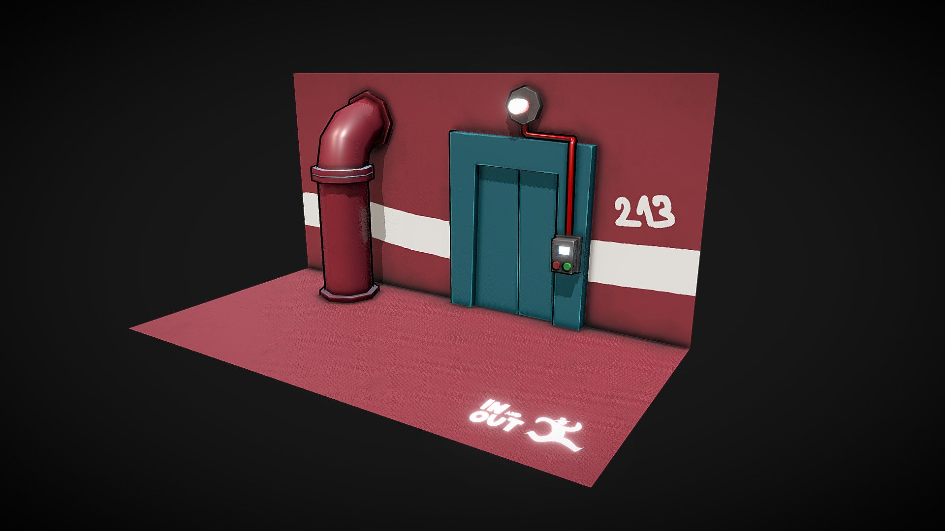 IN and OUT - Download Free 3D model by wilsz95 [98cbbcf] - Sketchfab