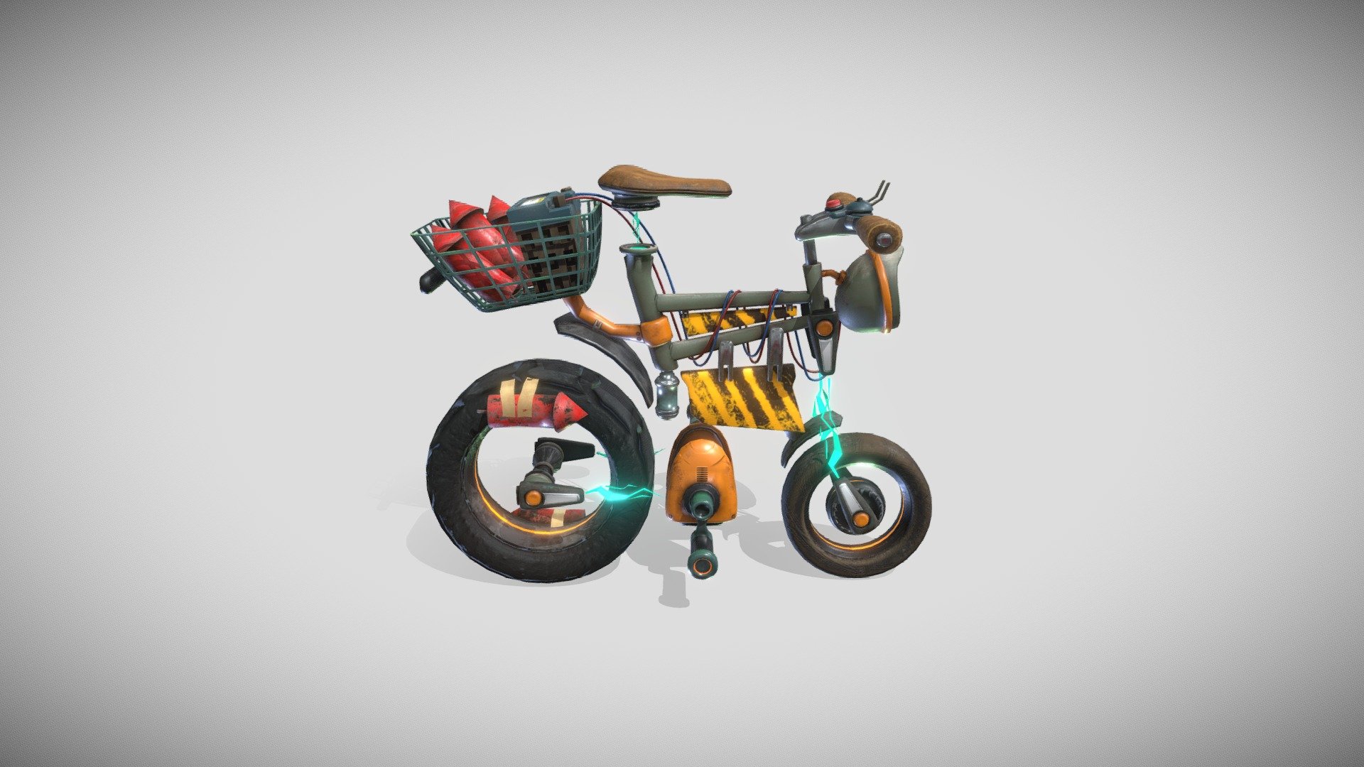 APOCALYPTIC BICYCLE - 3D model by MEHDAK (@m.mehdiazadeh) [98ccfac ...