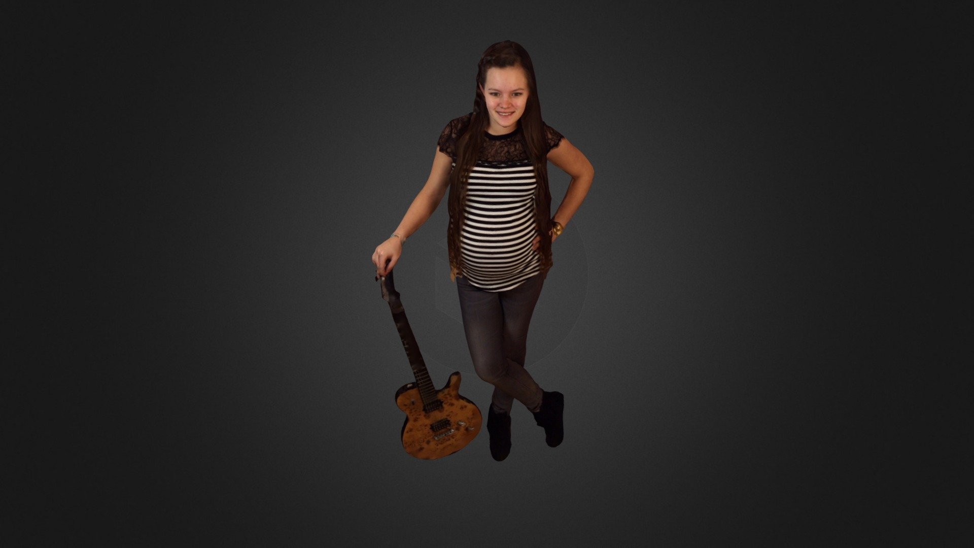rene guitar - 3D model by image3dstudio [98cf9f0] - Sketchfab